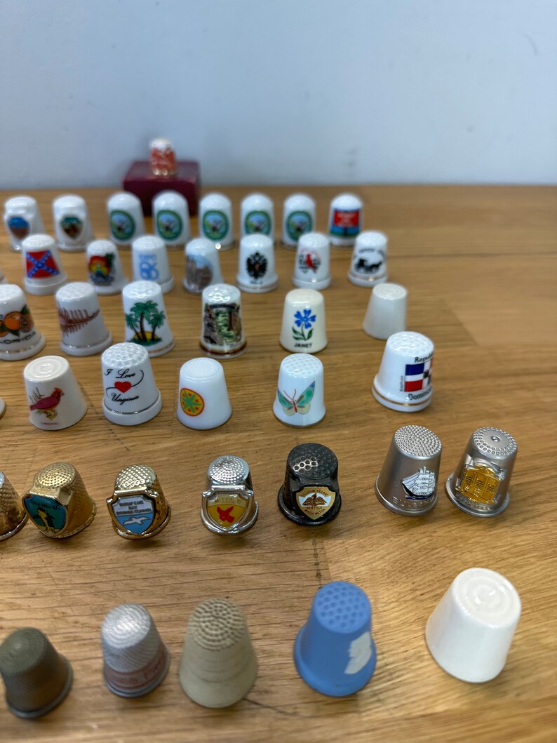 THIMBLE RARE Personal Collection of 60 Pc - Etsy