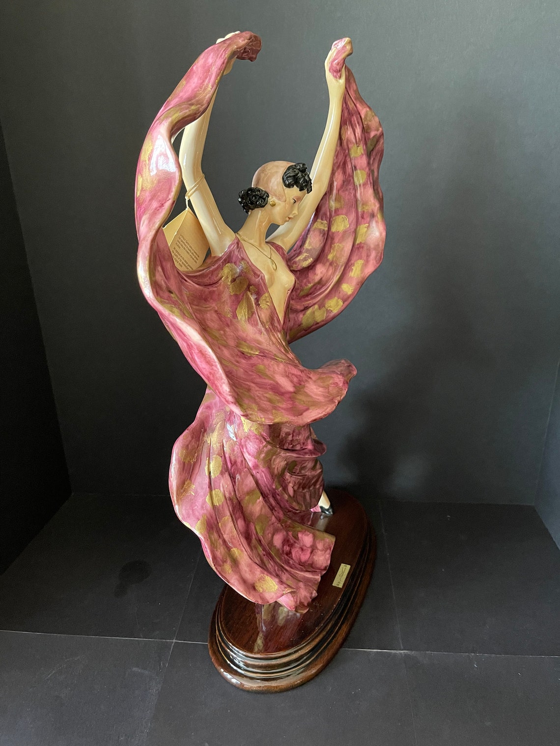 A. SANTINI Vintage Figurine DANCING LADY 20 3/4 Hight, Signed - Etsy