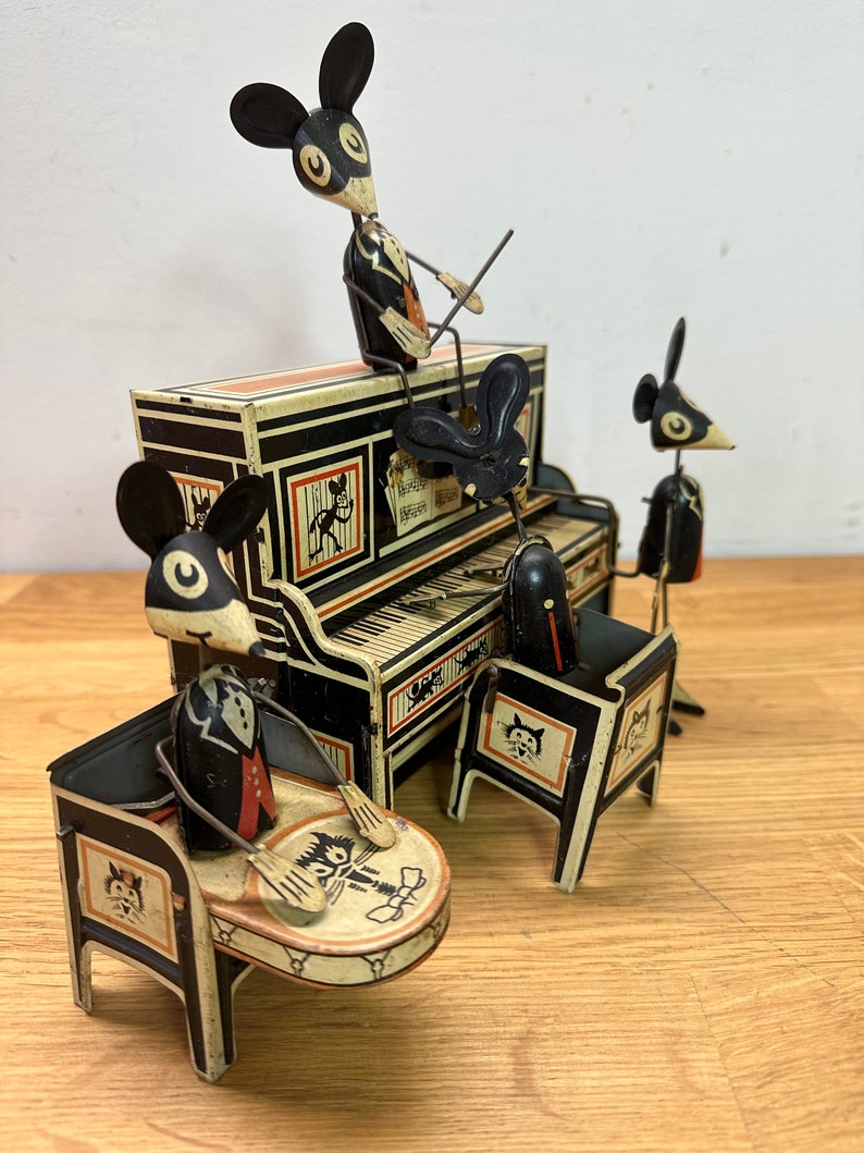 Louis MARX & Co. Antique RARE Tin Litho Wind-up Merry Makers BAND - Etsy