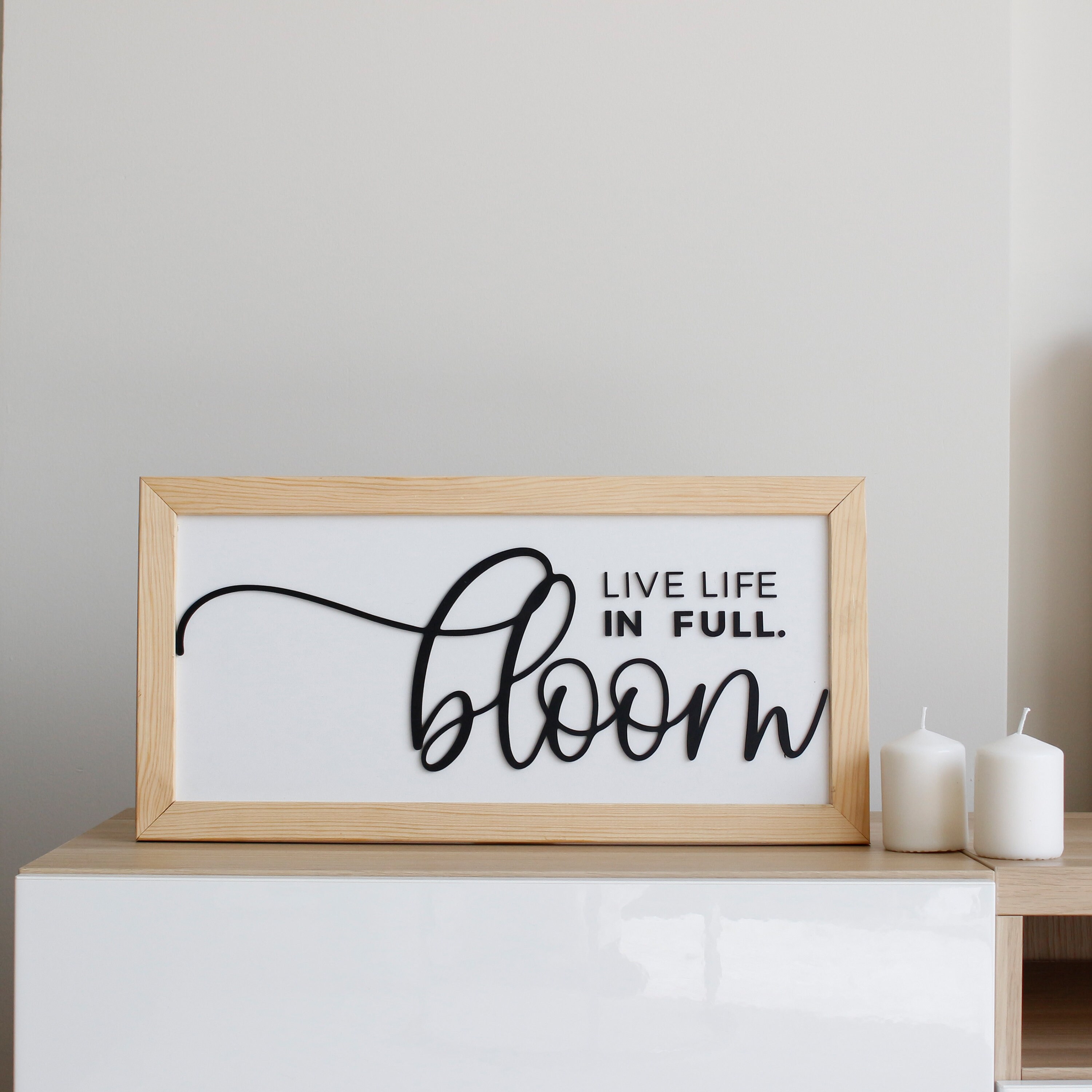 Live Life Wood Sign 3D Wood Sign Wood Wall Decor Wall | Etsy