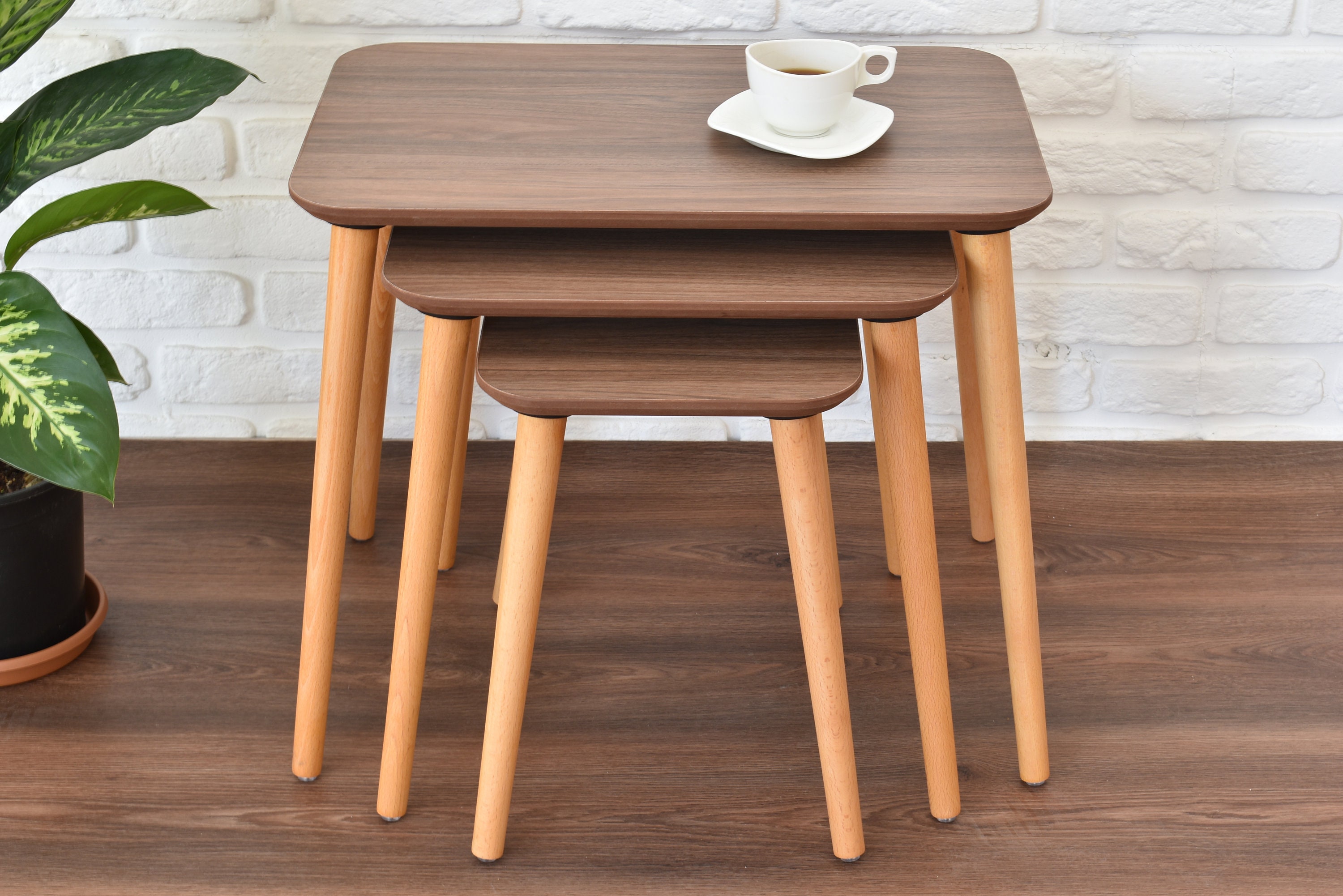 End Table Small Wood Side Table Plant Stand Nightstand With - Etsy