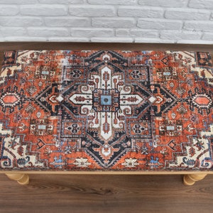 Ottoman Bench / Piano Bench / Persian Rug Bench / Boho Chair / Handmade ...