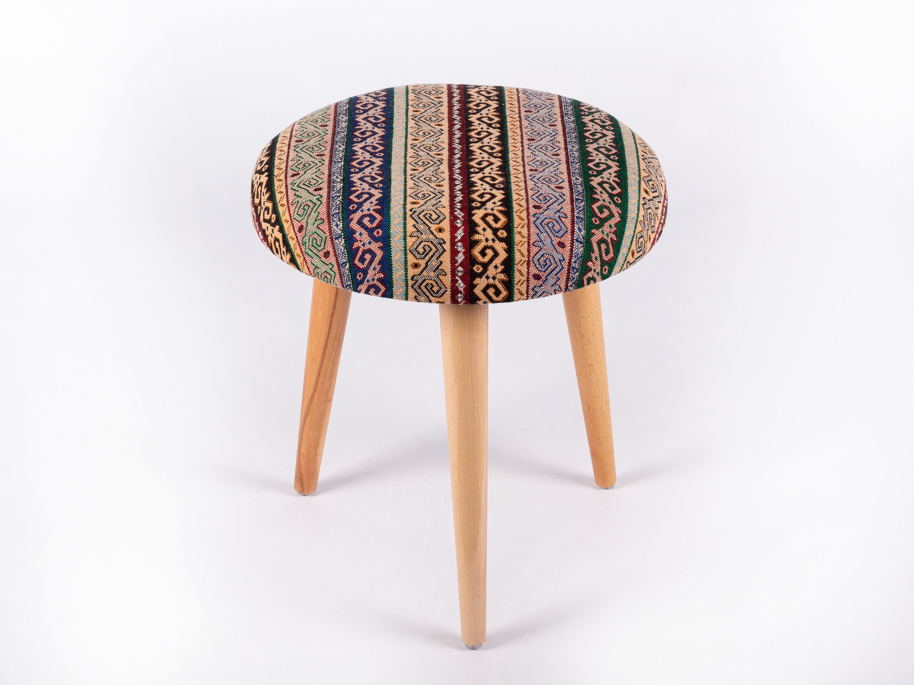 Authentic Turkish Ottoman Footstool / Upholstered Foot Stool / - Etsy
