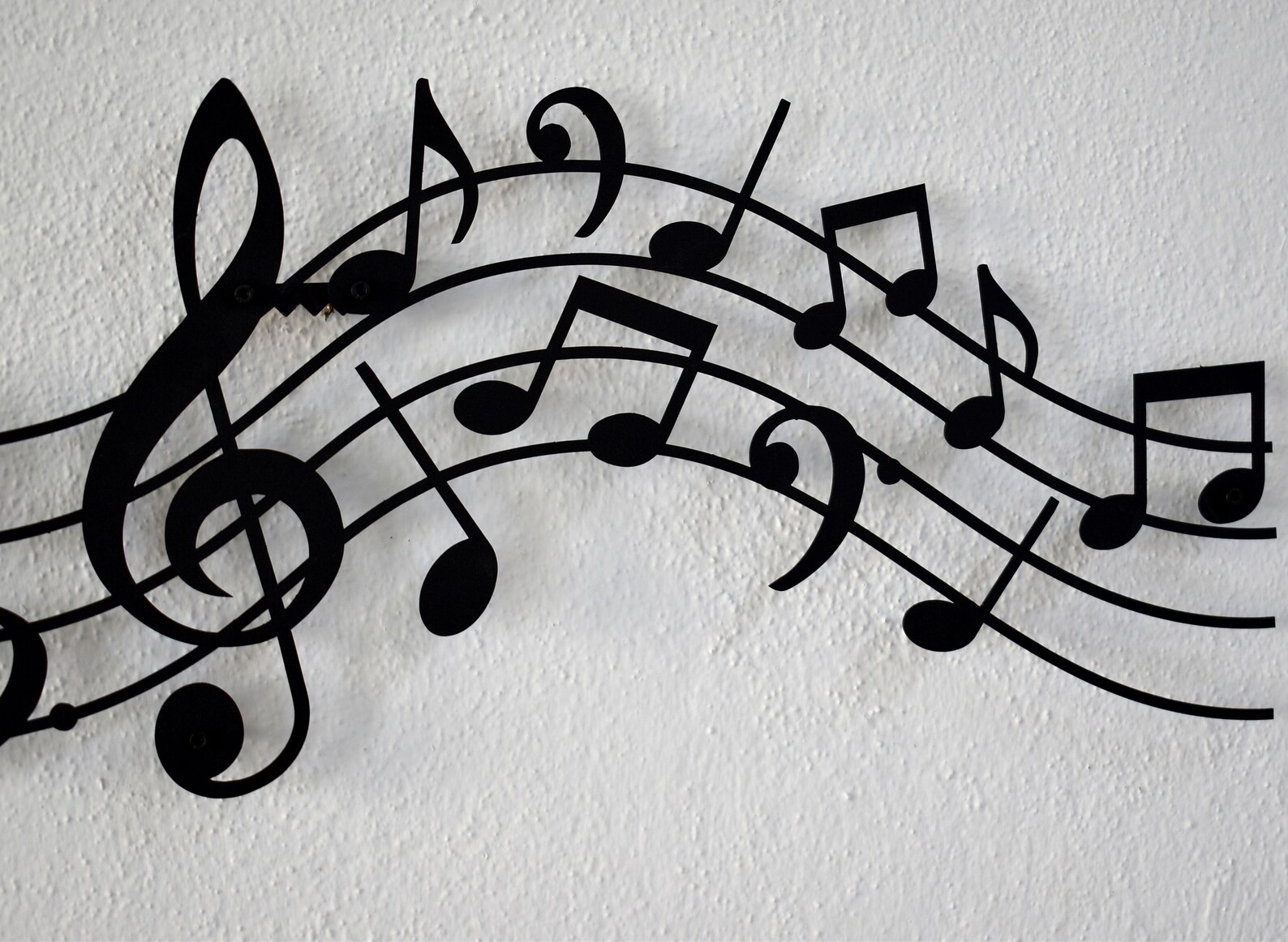 Music Time, Music Notes Wall Art, Housewarming Gift, Metal Wall Decor ...