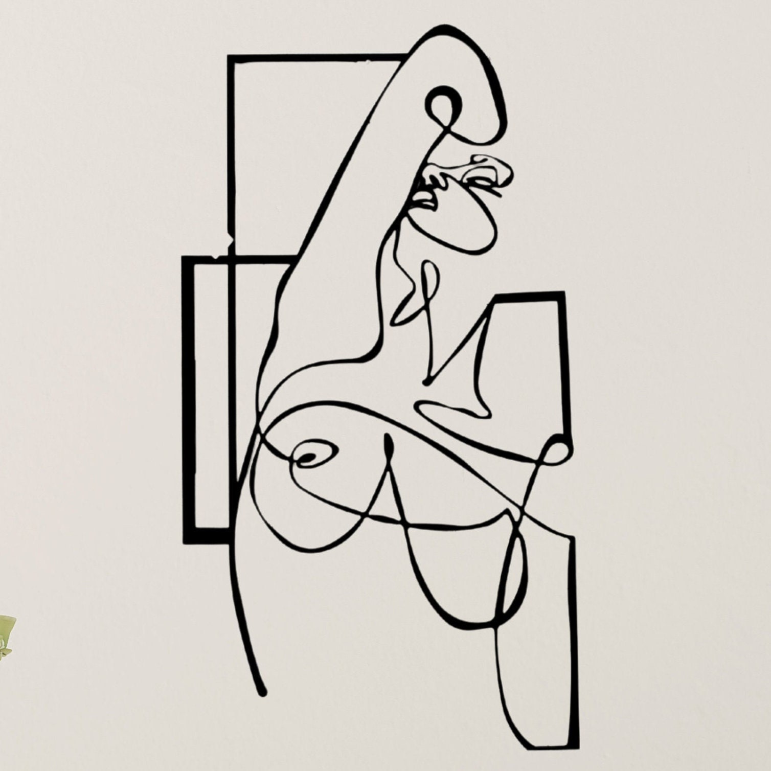 Abstract Line Art Metal Line Drawing Metal Woman Line Art - Etsy