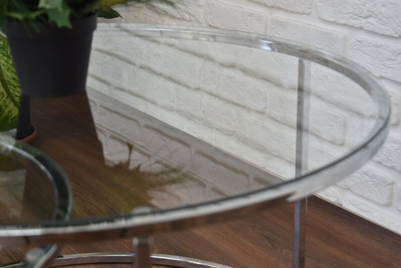 Elegant Large Coffee Tables SET OF 2 Unbreakable Glass Table - Etsy