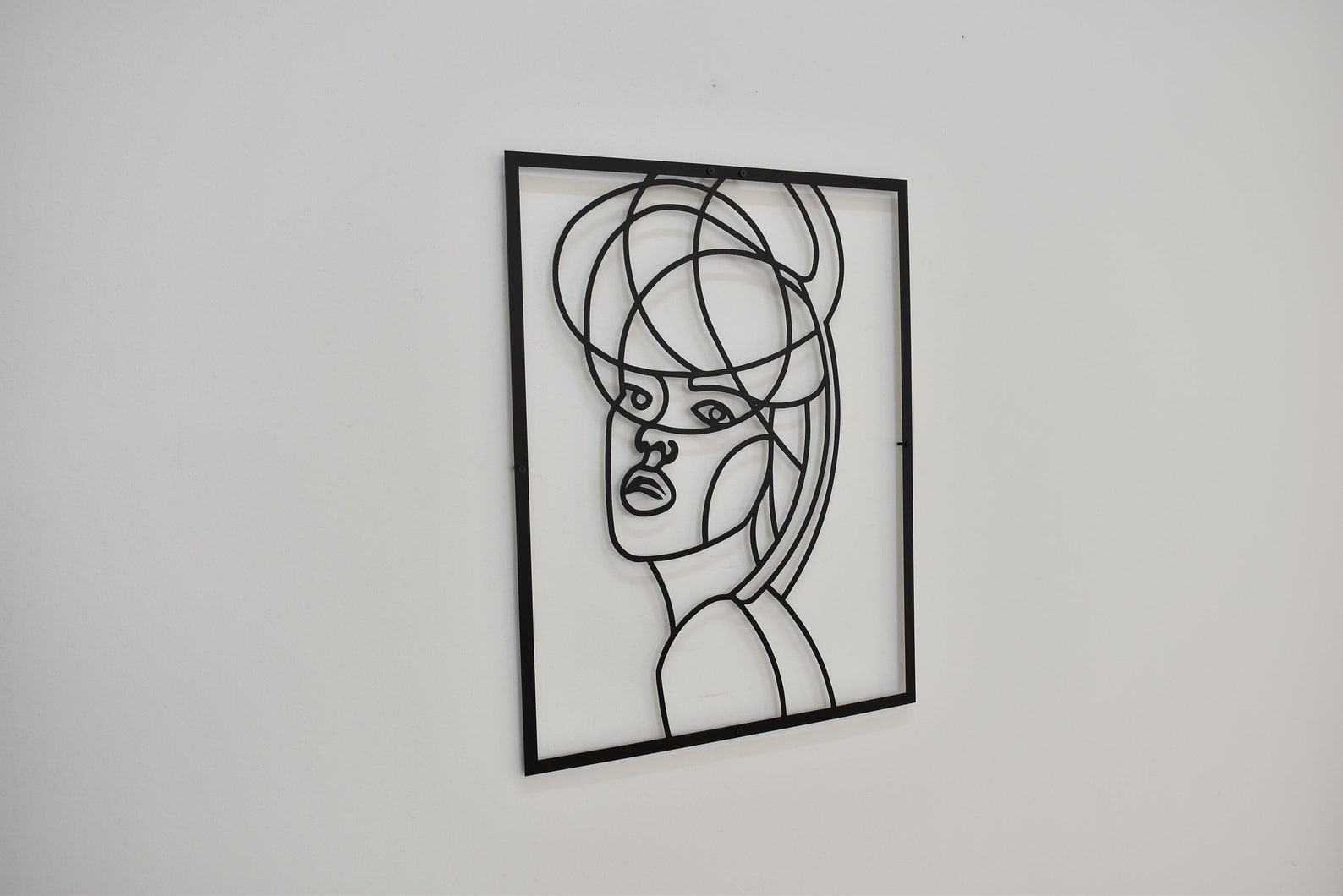 Metal Line Art Metal Wall Decor Minimalist Wall Decor Metal - Etsy