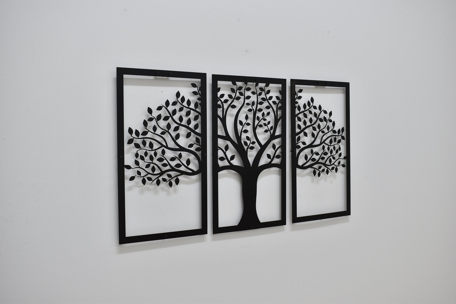 Metal Tree Decor Metal Wall Decor Tree of Life 3 Panels - Etsy