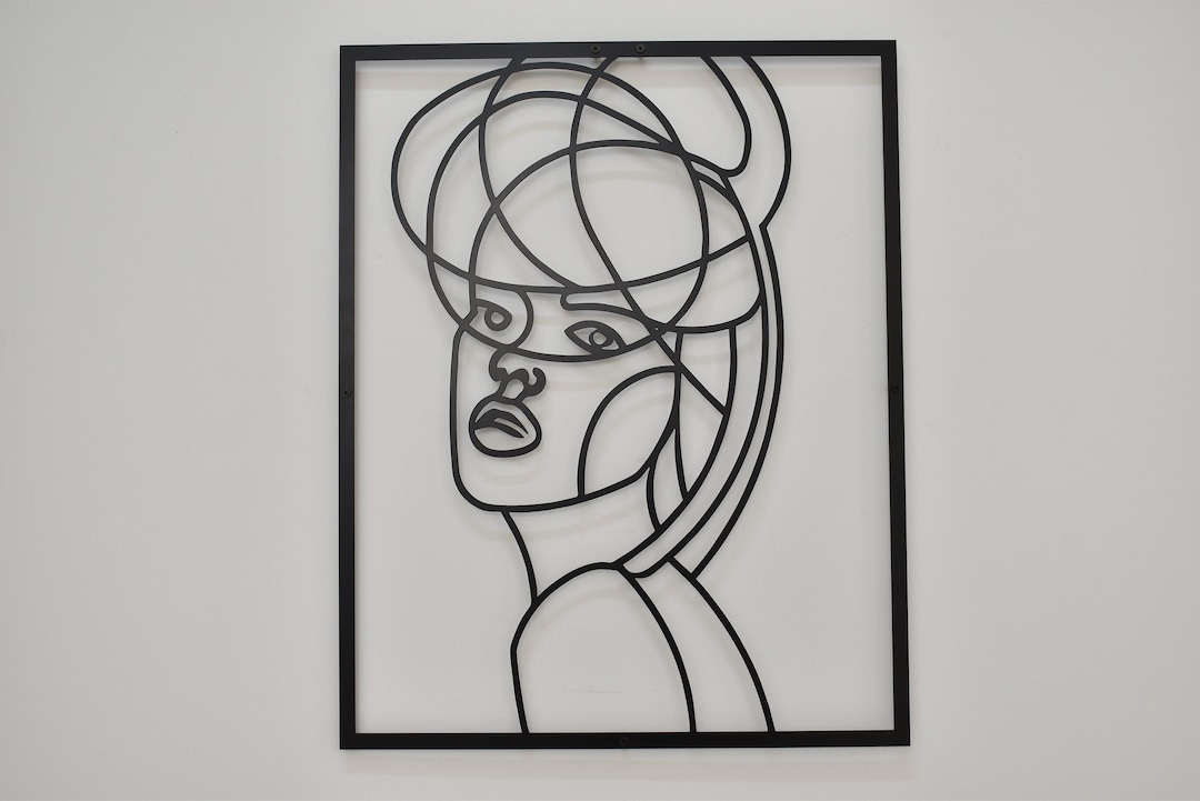 Metal Line Art, Metal Wall Decor, Minimalist Wall Decor, Metal Wall ...