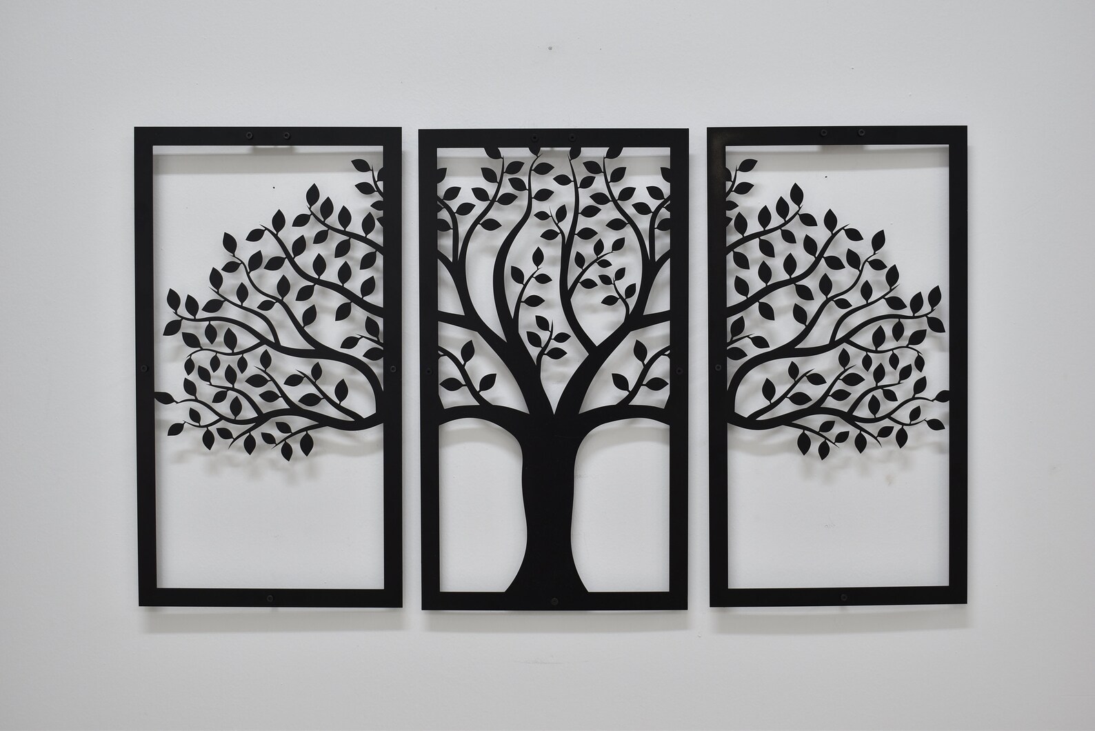 Metal Tree Decor Metal Wall Decor Tree of Life 3 Panels - Etsy
