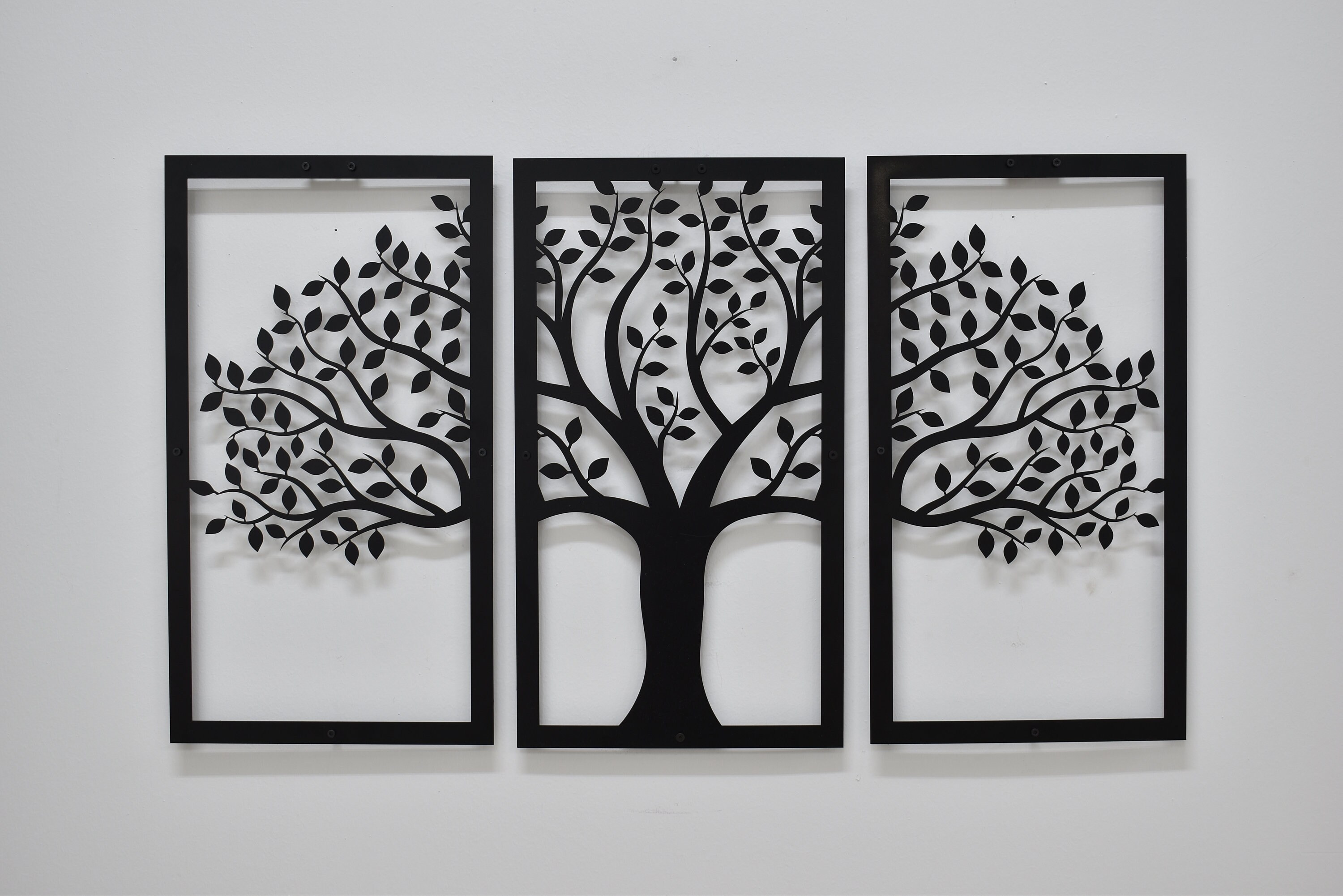 Metal Tree Decor Metal Wall Decor Tree of Life 3 Panels - Etsy