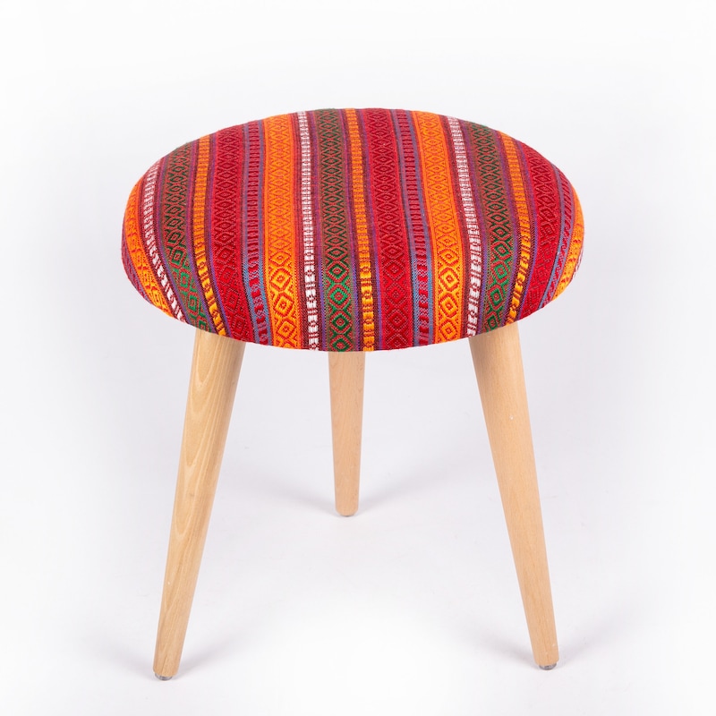 Wooden Three Legged Stool - Etsy