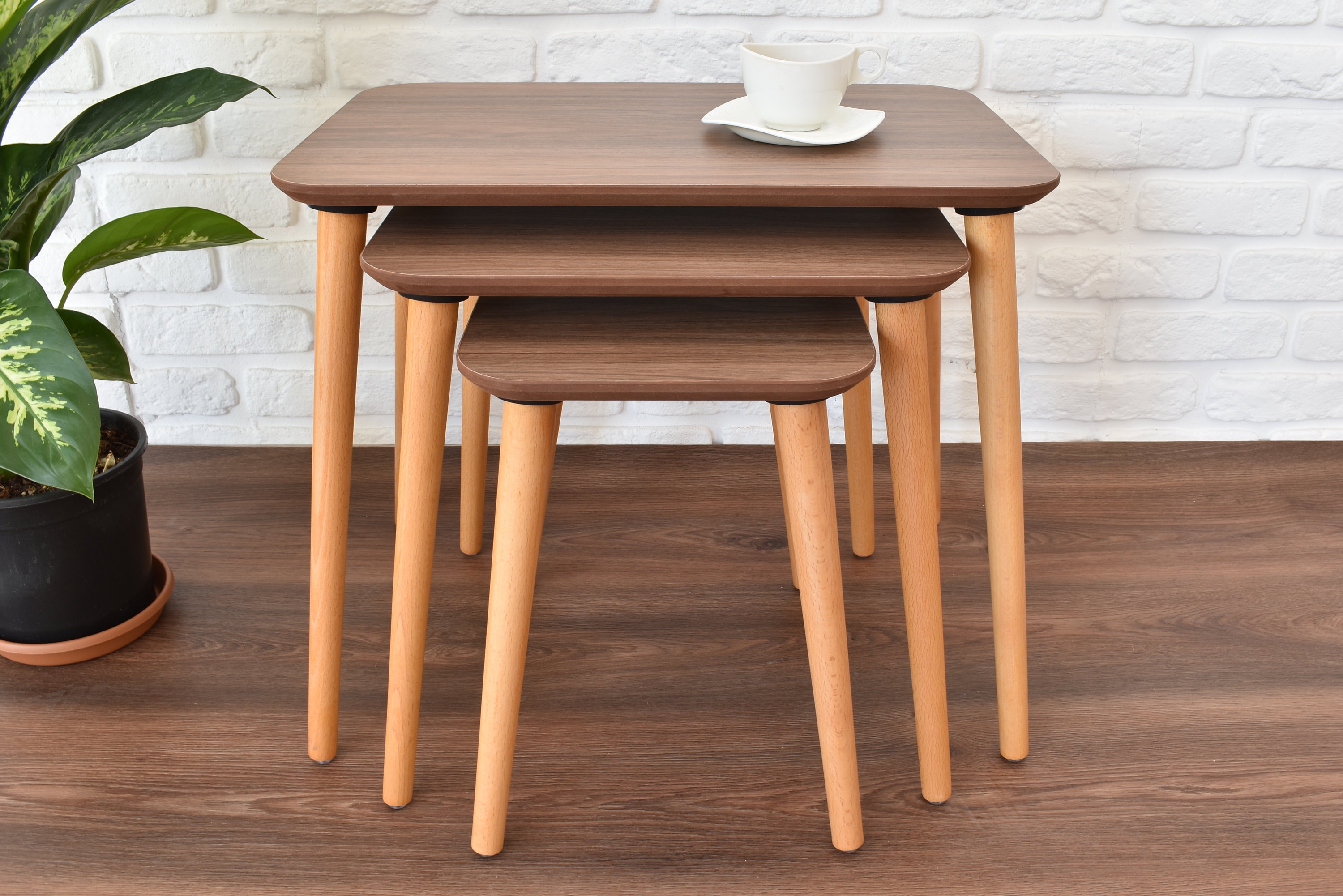 End Table Small Wood Side Table Plant Stand Nightstand With - Etsy