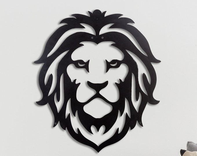 Lion Metal Wall Art, Metal Wall Sculpture, Metal Wall Decor, Home Decor ...