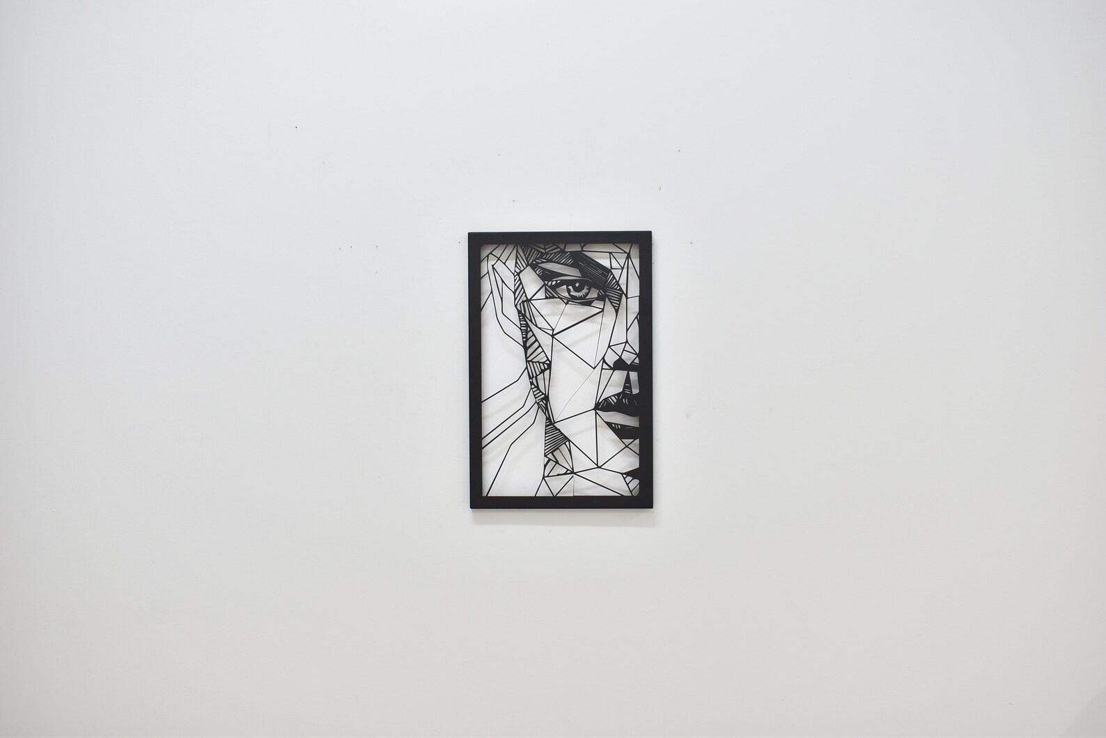 Face Metal Wall Art Laser Cut Metal Wall Art Abstract Face - Etsy