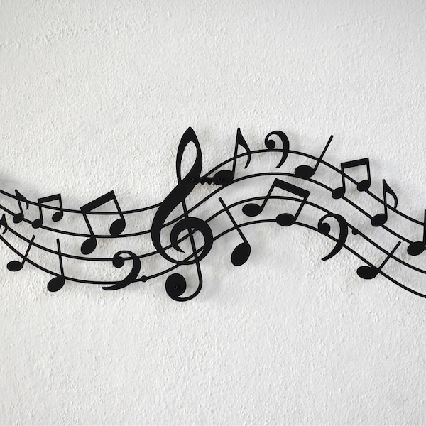 Music Notes Wall Art - Etsy