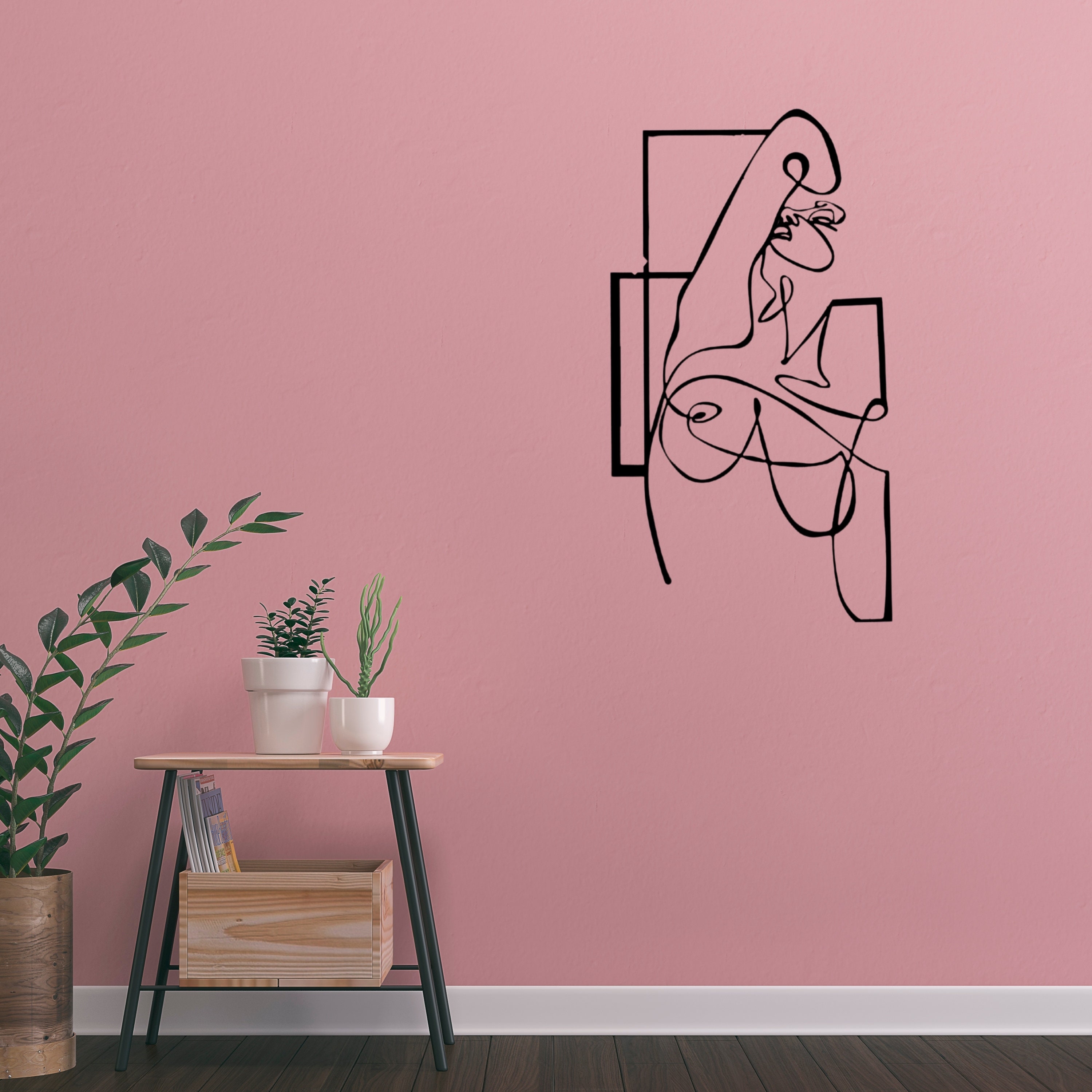 Abstract Line Art Metal Line Drawing Metal Woman Line Art - Etsy