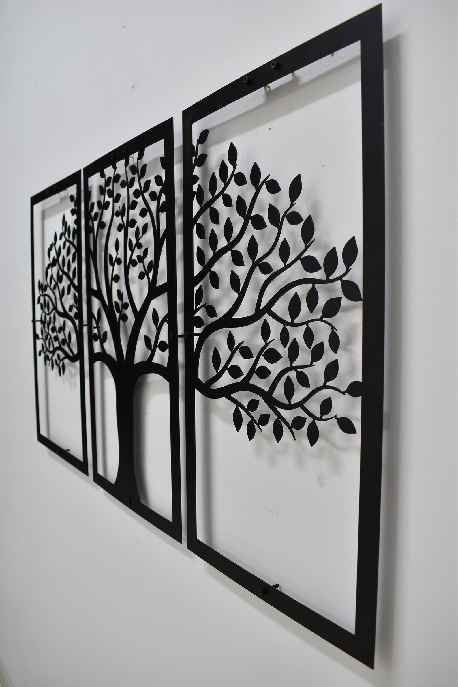 Metal Tree Decor Metal Wall Decor Tree of Life 3 Panels - Etsy