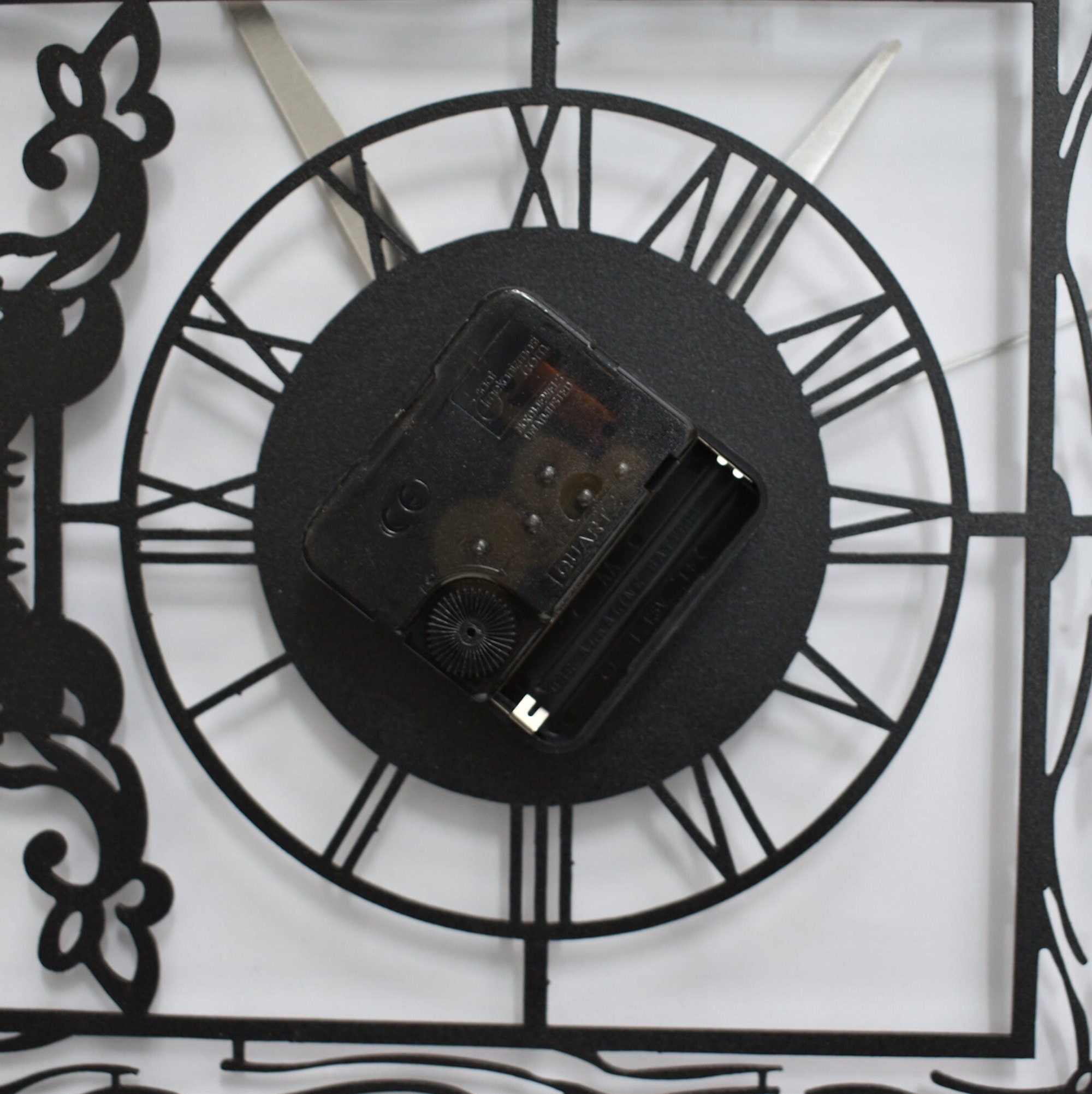 Metal Wall Clock Black Modern Wall Clock Unique Gift for Her - Etsy