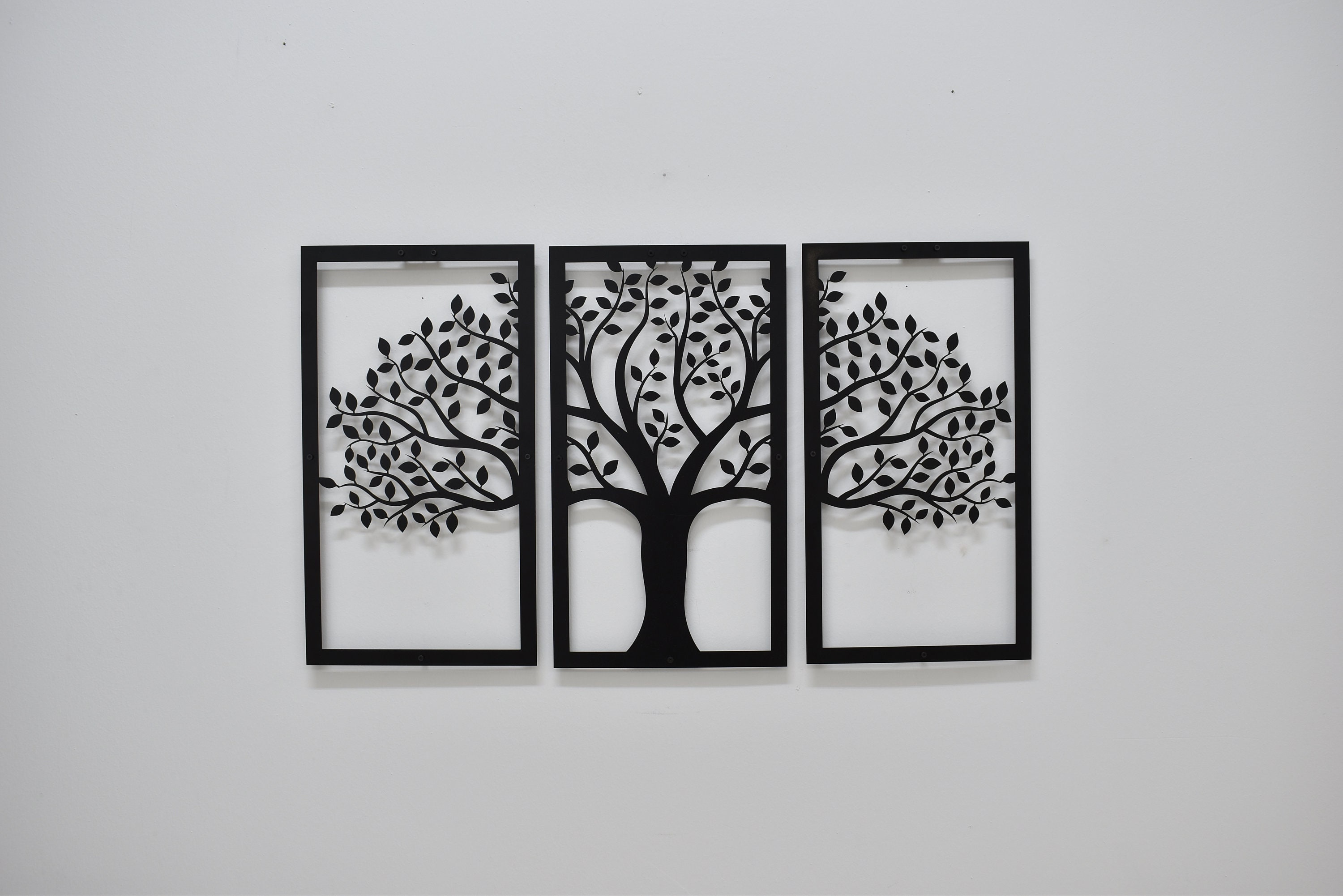 Metal Tree Decor Metal Wall Decor Tree of Life 3 Panels - Etsy