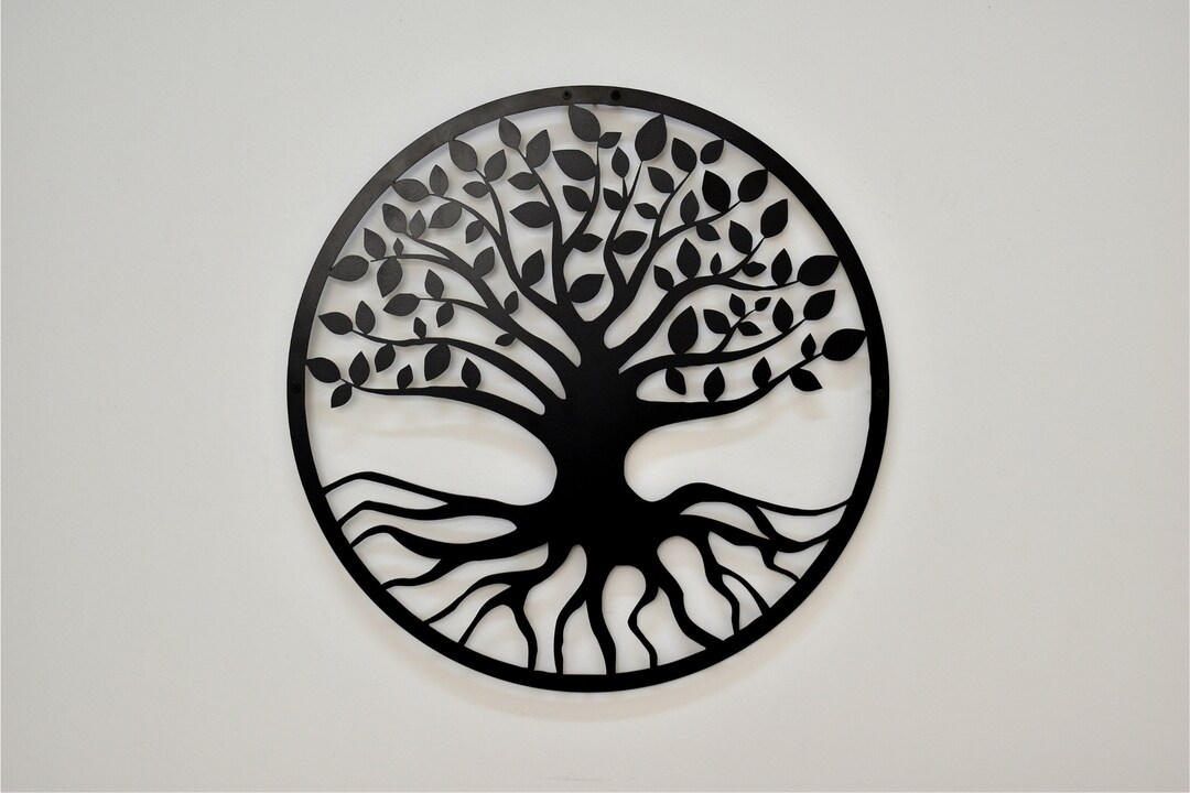 Metal Tree of Life Wall Art Tree of Life Wall Decor Metal Sign Round ...