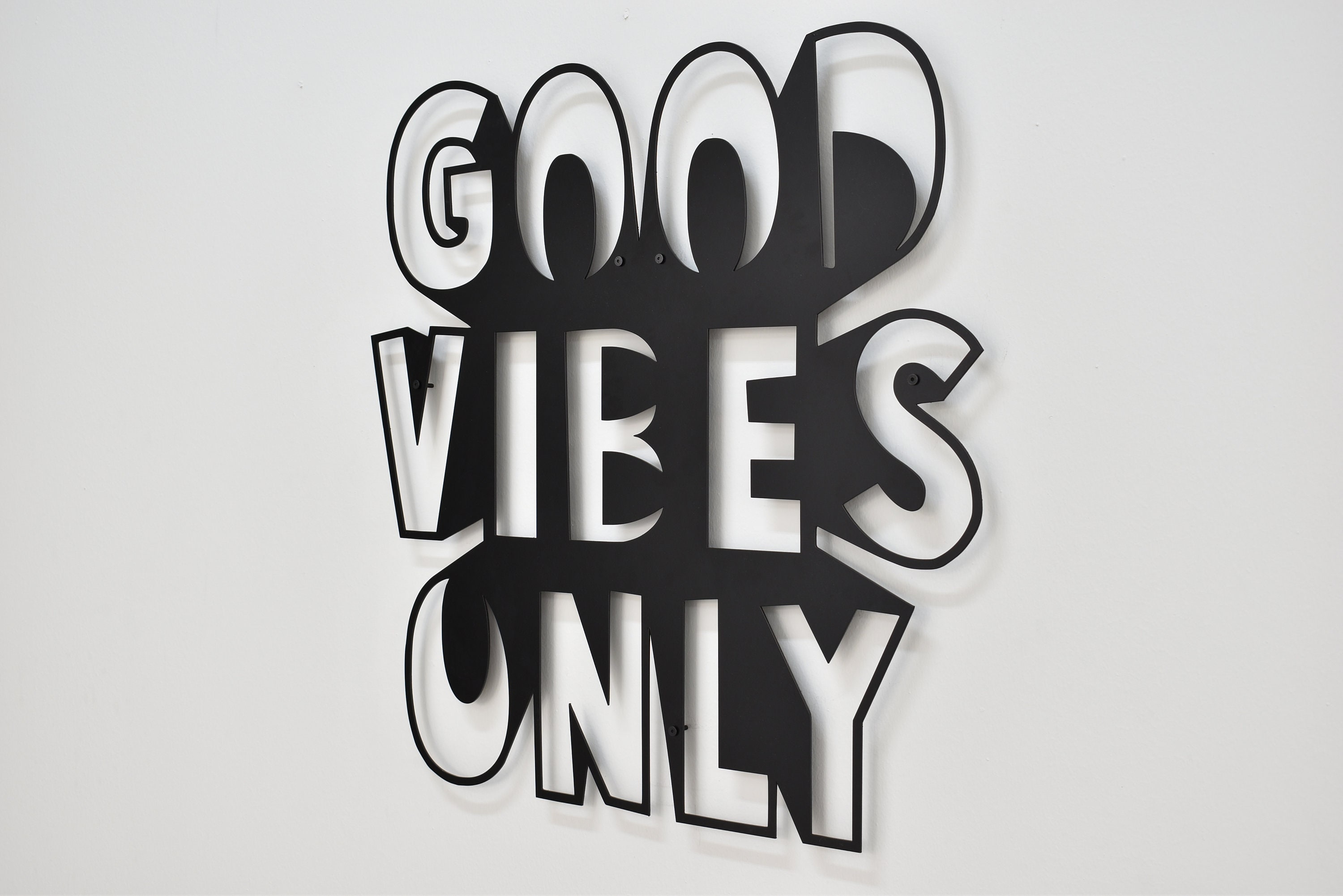 Good Vibes Only Metal Wall Art Sign Wall Art Room Decor | Etsy