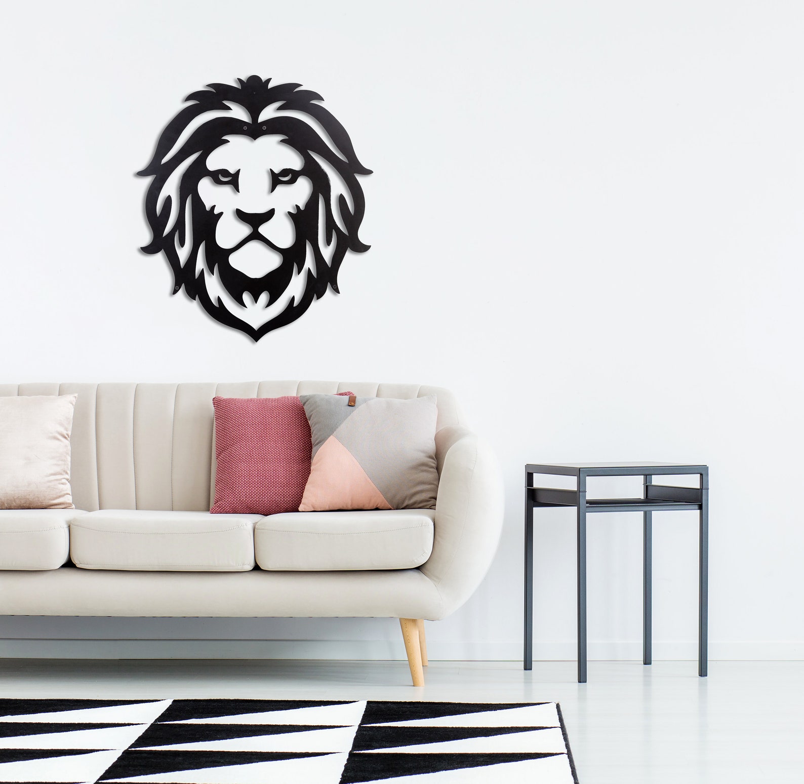 Lion Metal Wall Art, Metal Wall Sculpture, Metal Wall Decor, Home Decor ...