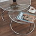Elegant Large Coffee Tables, SET OF 2, Unbreakable Glass Table Top on ...