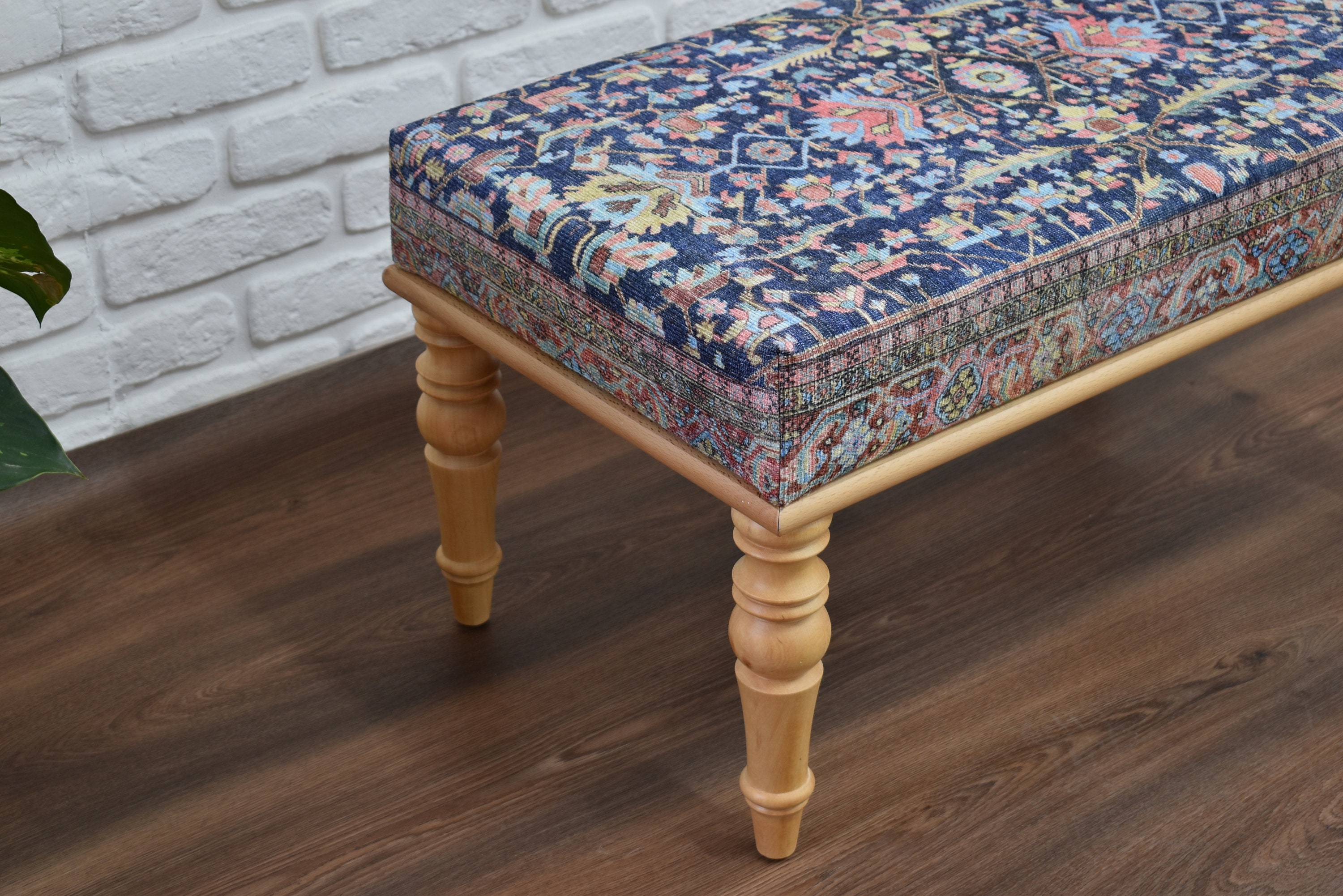 Footstool Bench / Ottoman Bench / Farmhouse Decor / Authentic - Etsy
