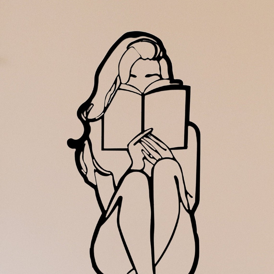 Metal Line Art Decor Metal Wall Art Women Decor Metal Wall - Etsy