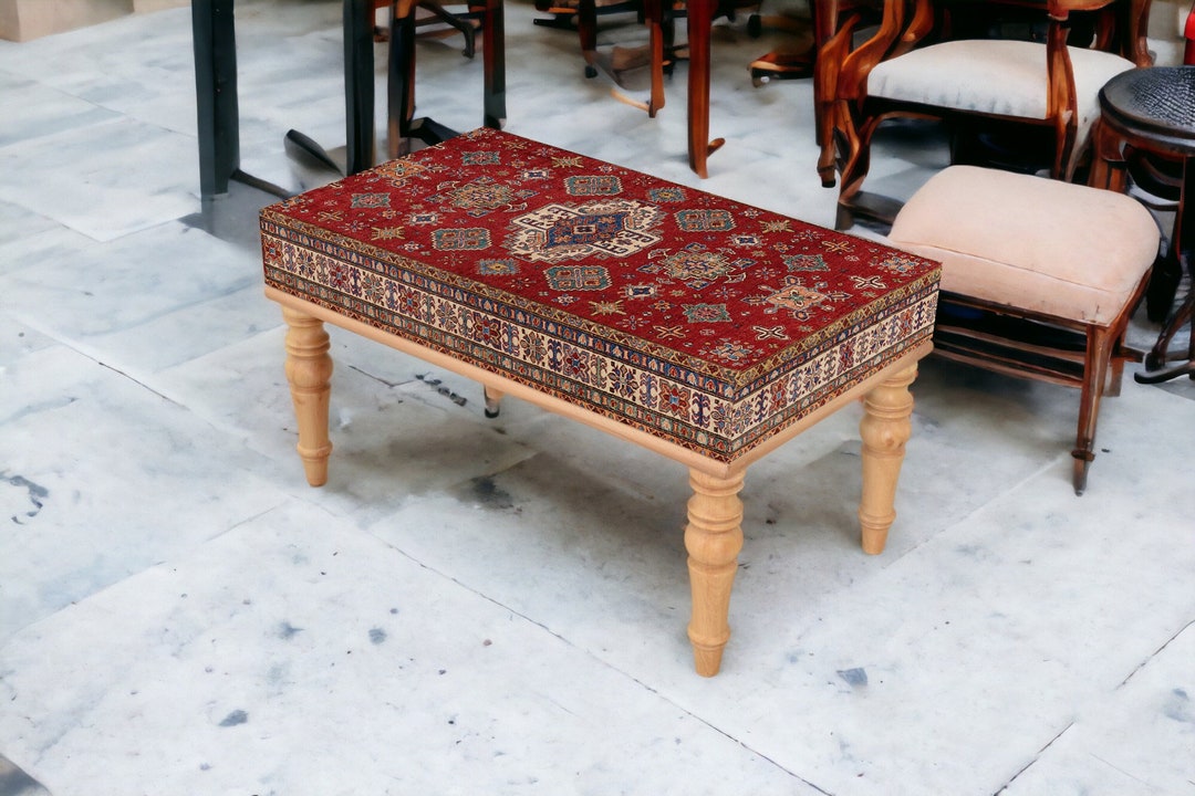 Living Room Bench, Saloon Seat, Housewarming Gift, Pouf Stool, Home ...