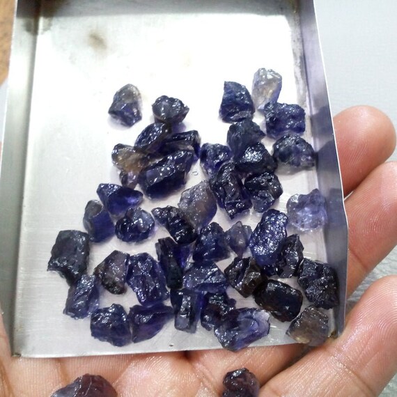 30 Piece Iolite Rough Size 10-12 MM Raw Untreated Gemstone Raw - Etsy