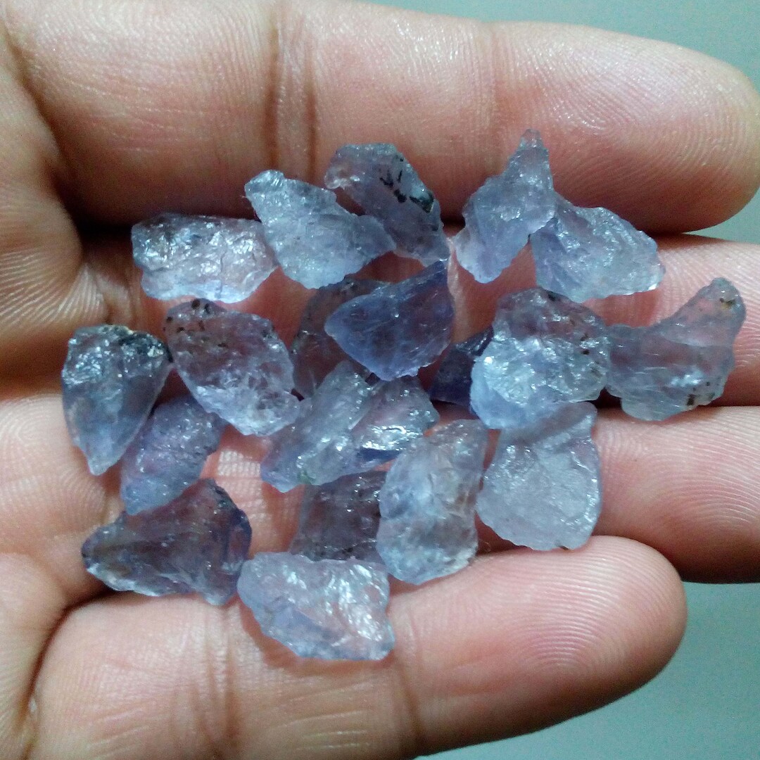 Fantastic Blue Iolite Raw Crystal 20 Piece 13-15 MM Iolite Gemstone ...