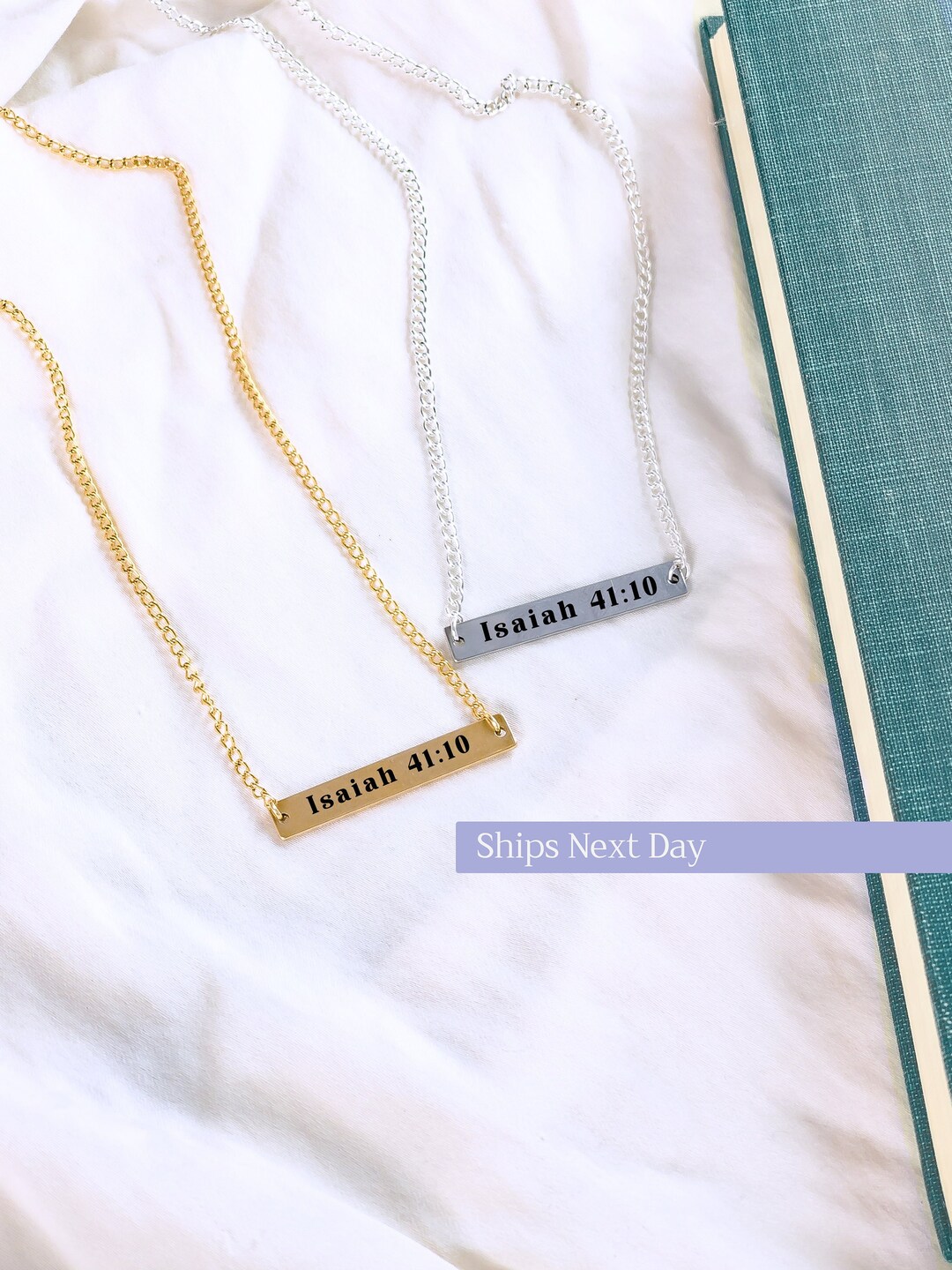 ISAIAH 41:10 NECKLACE BIBLE Verse Necklace Religious Necklace Gift for ...