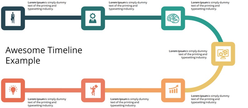 125 Fully Editable TIMELINE INFOGRAPHICS Time Saver Powerpack - Etsy Canada