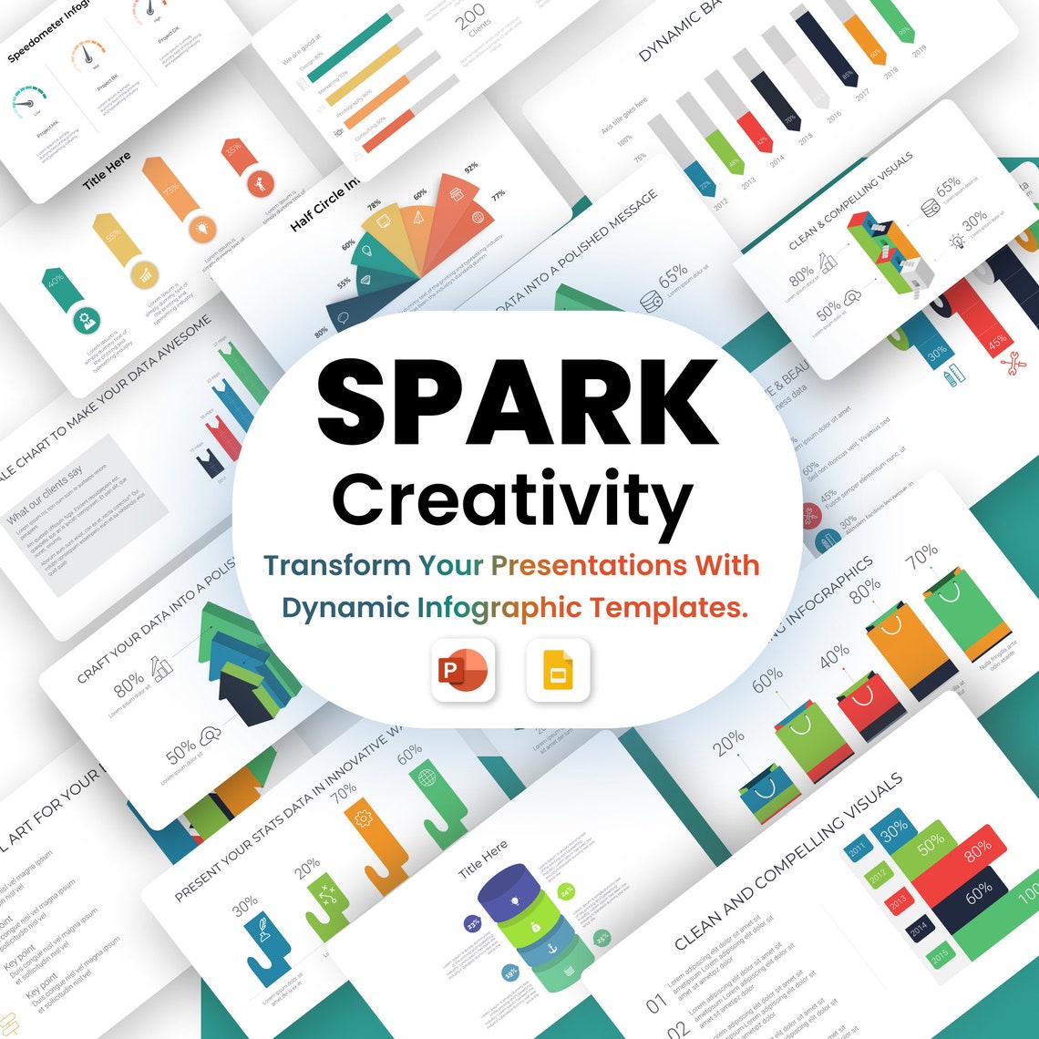 175+ Powerpoint Slides With Charts and Data Distribution Infographics ...