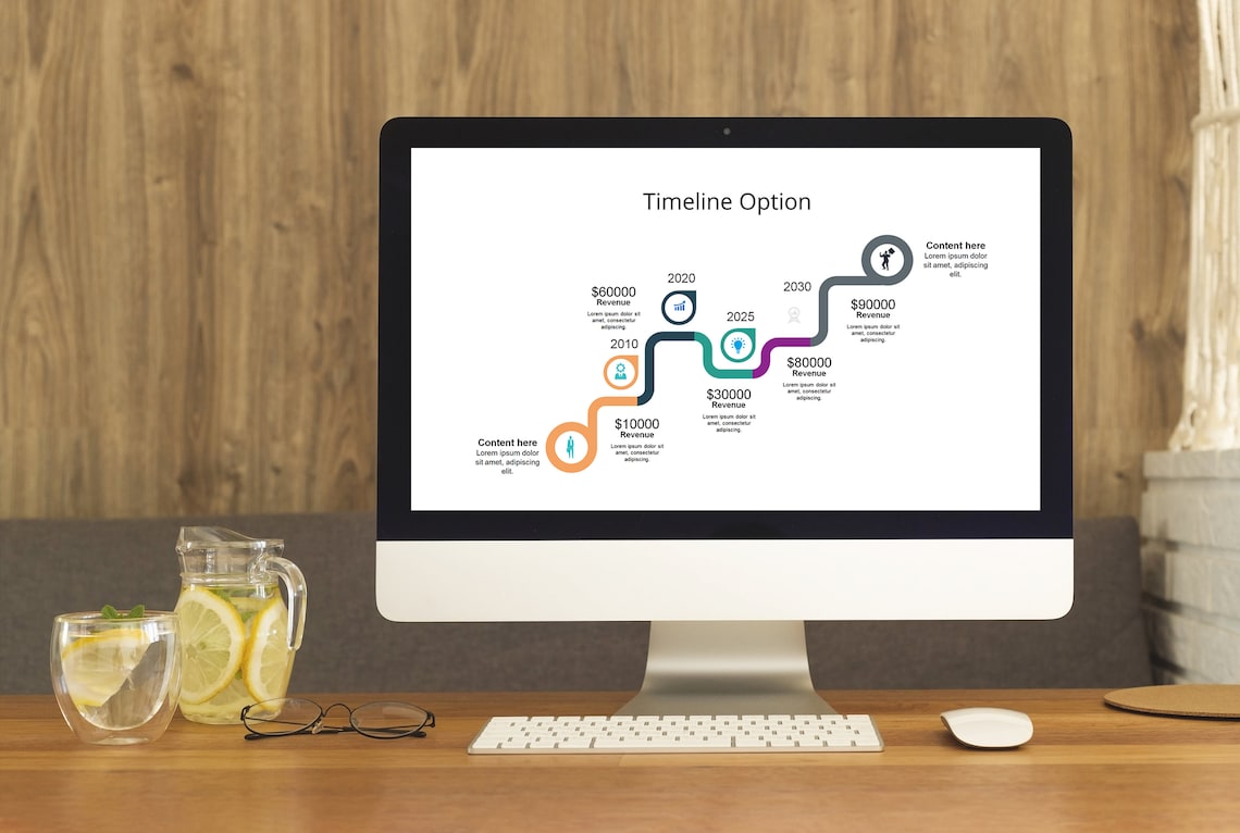 125 Fully Editable TIMELINE INFOGRAPHICS Time Saver Powerpack | Etsy Canada