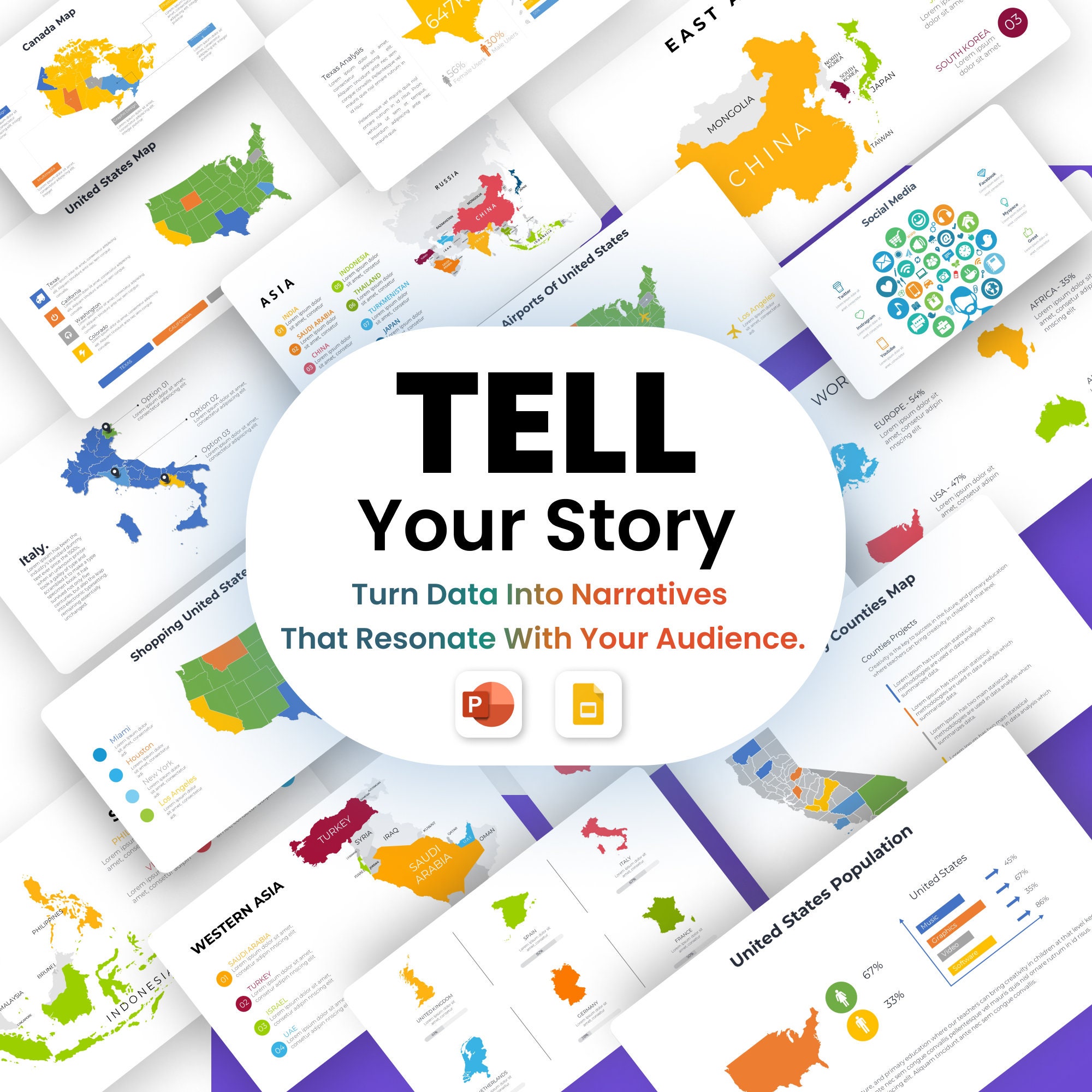 110+ MAP INFOGRAPHICS Powerpoint Presentation Templates PPT Fully ...