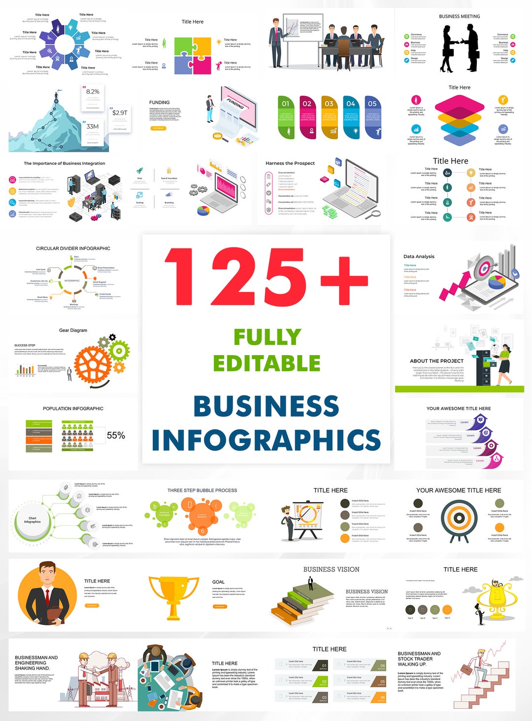 125+ Editable Business Infographics, Powerpoint Presentation Templates ...