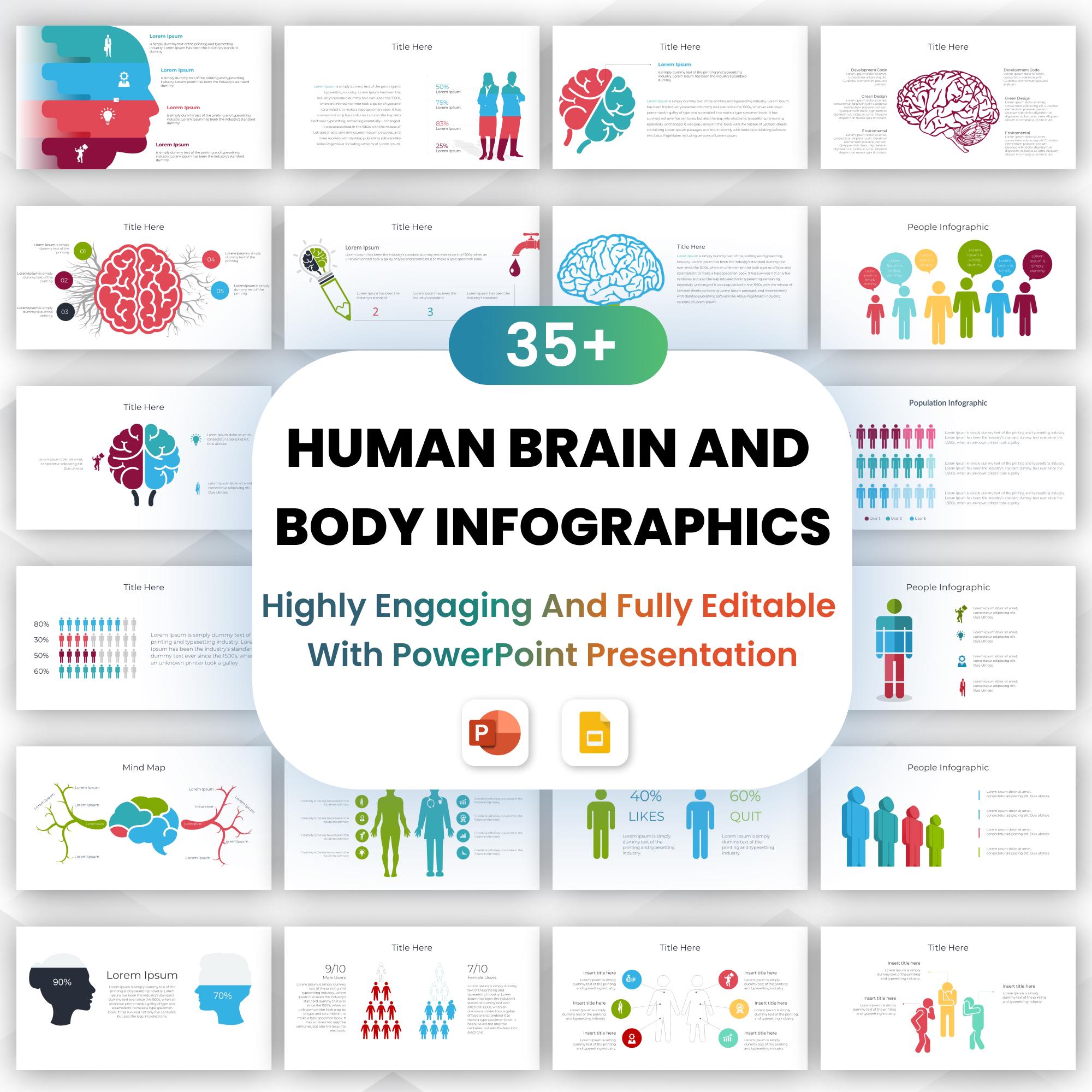 35 Human Brain and Body Most Attractive Infographics Powerpoint Slides ...