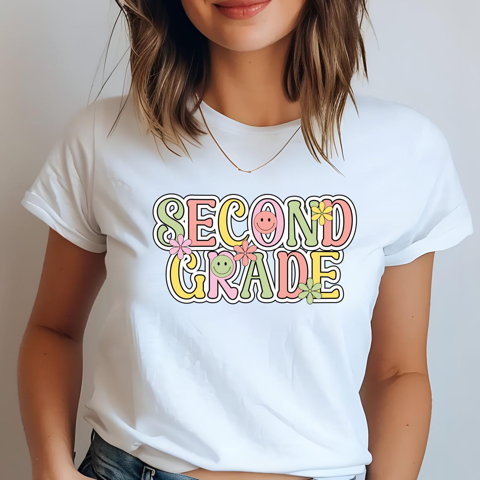 Second Grade PNG Image, Back to School Second Grade Design, Retro Back ...