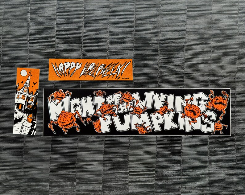 Halloween Sticker Pack, Monster Pumpkin Theme by Sam Kressin - Etsy