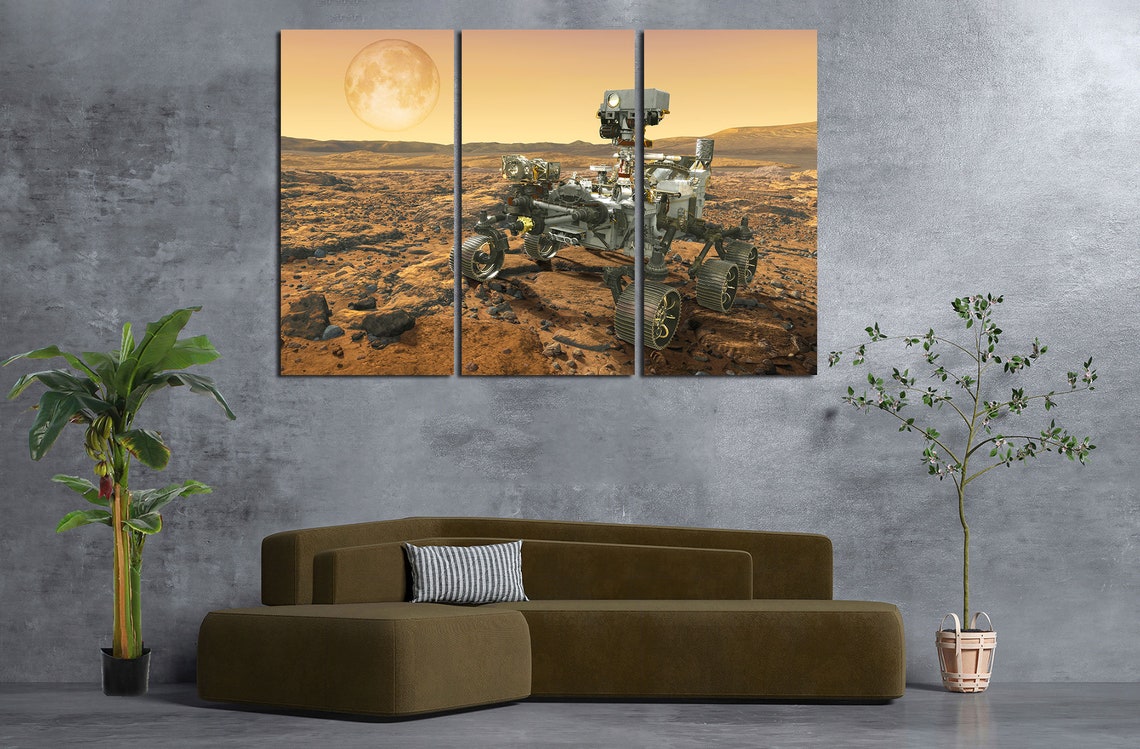Big Modern Mars Rover on Extra Big Canvas Prints Awesome Mars - Etsy