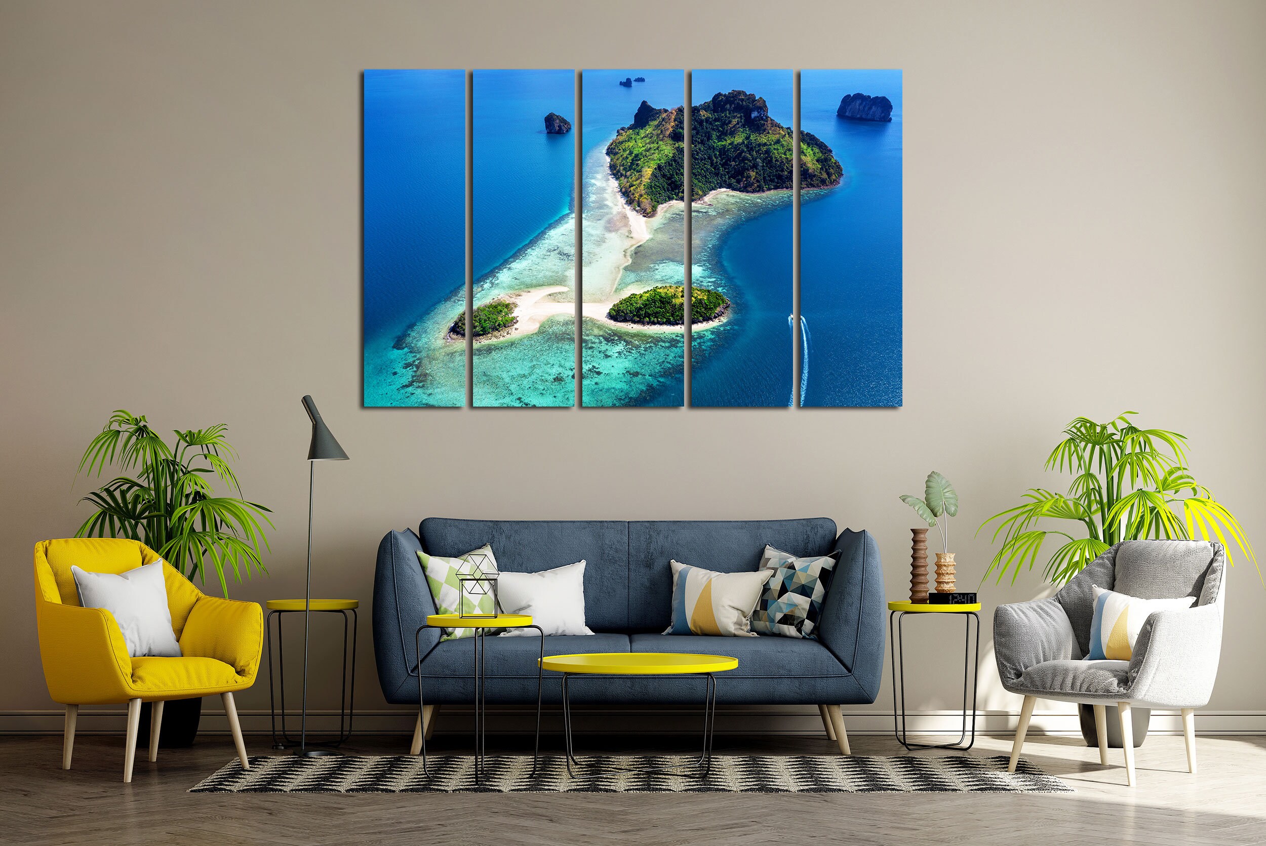 Original View of Deserted Islands in Thailand Poda Island in Krabi on ...