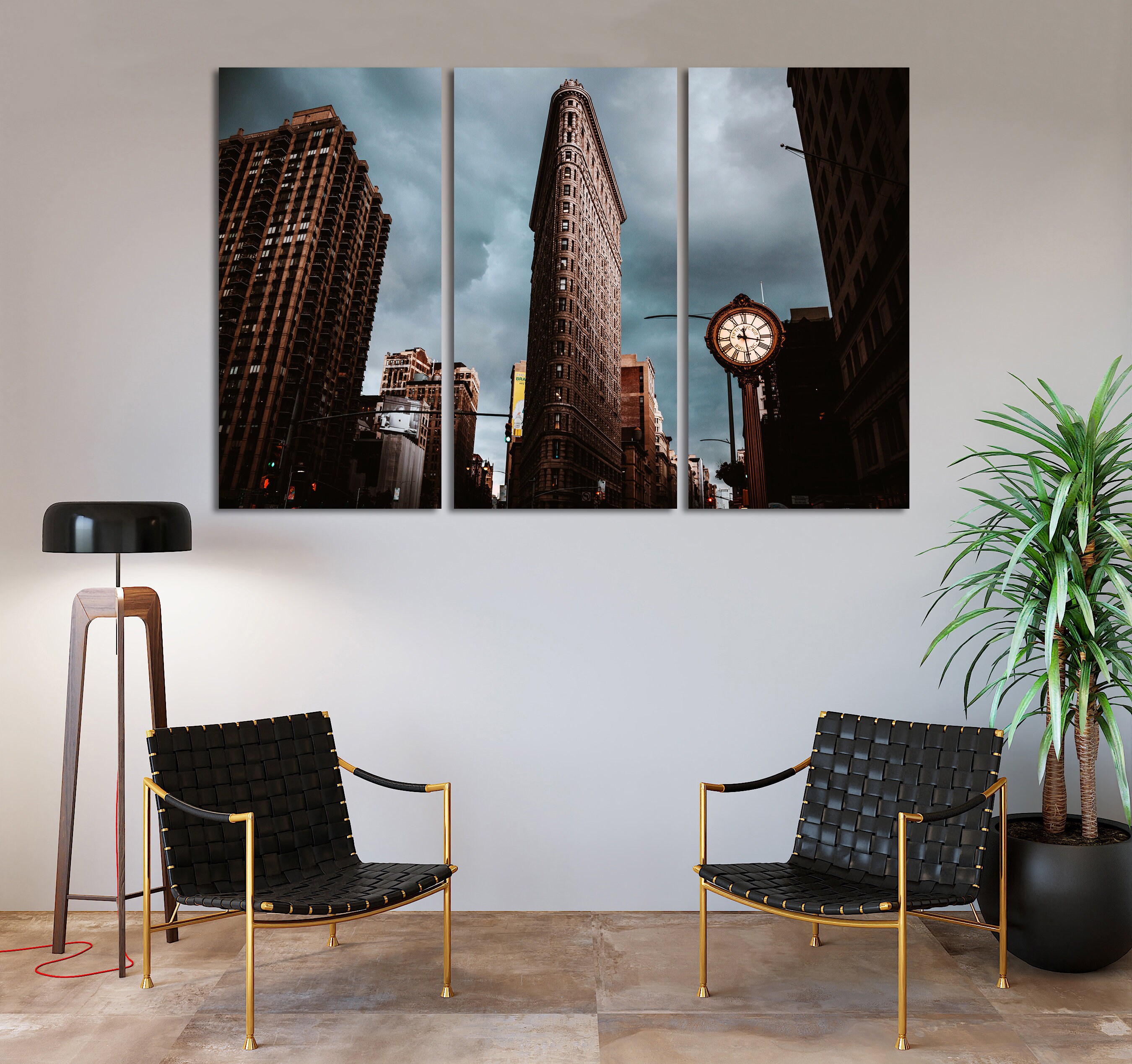 New York Flatiron Building Wall Art Canvas Wall Decor New York City ...