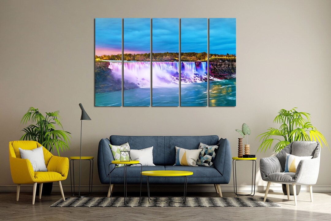 Niagara Falls Picture on Canvas Sets Beautiful Niagara Falls as Seen ...