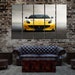 Beautiful Yellow Ferrari F12 on Large Canvas Set Popular Presents With ...
