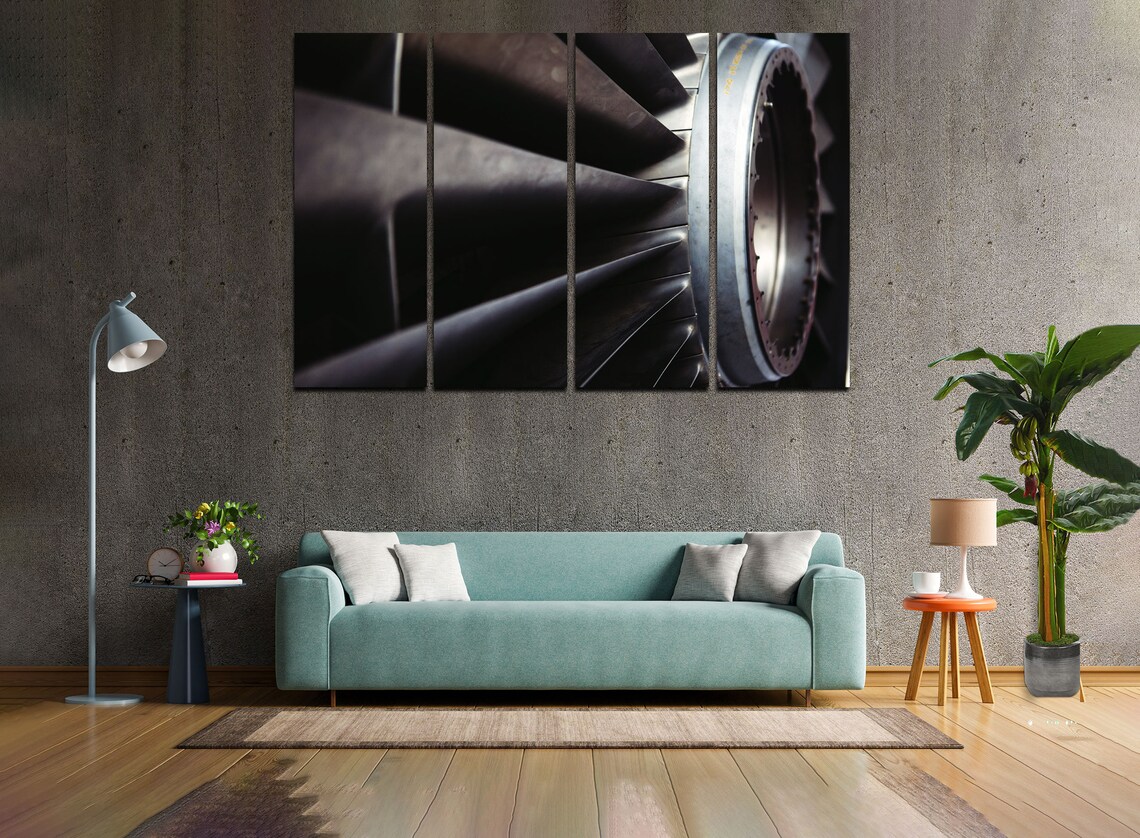 Jet Engine for Original wall Decor of Loft Style House Cool | Etsy