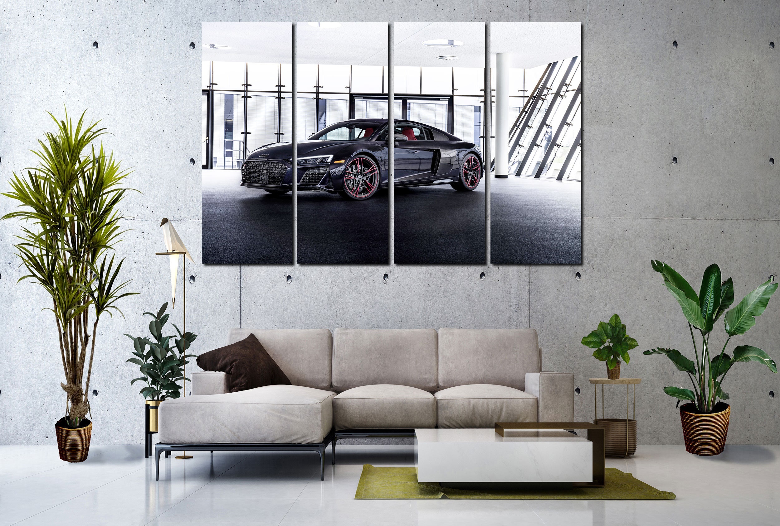 Audi R8 Wall Art Canvas Set Awesome Sport Car Audi R8 for - Etsy