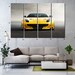 Beautiful Yellow Ferrari F12 on Large Canvas Set Popular Presents With ...